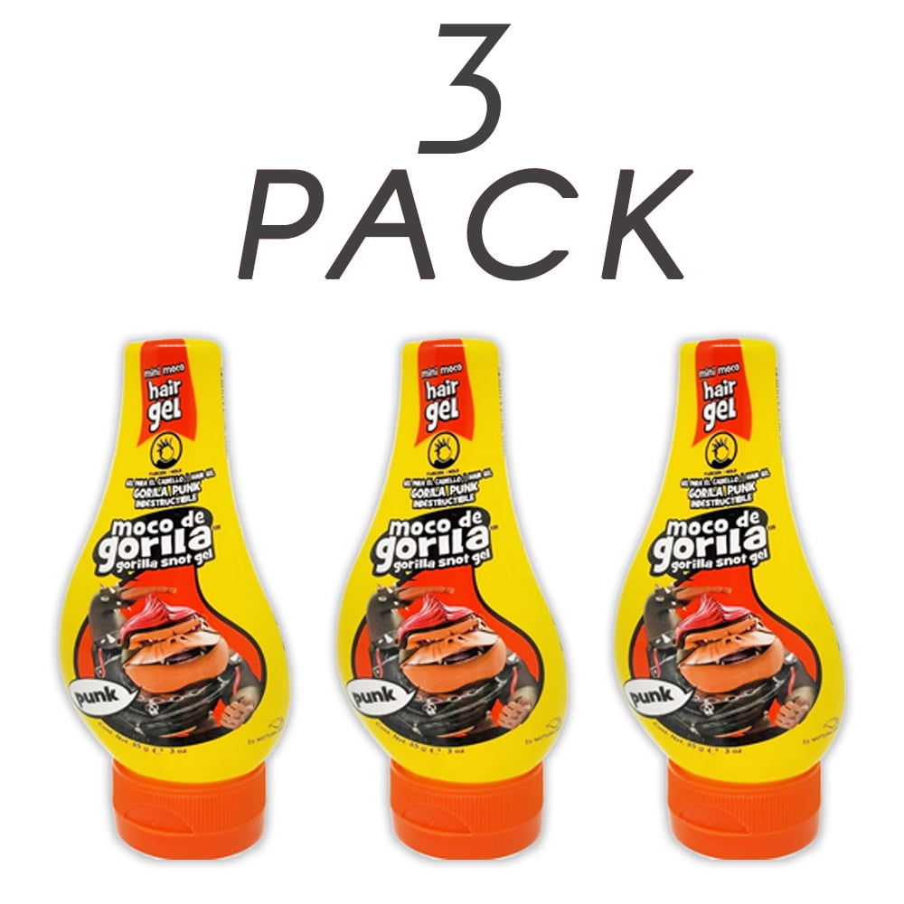 Moco de Gorila Mini Punk Hair Gel, Strong Hold, Easy Squeeze Bottle, 2. ...