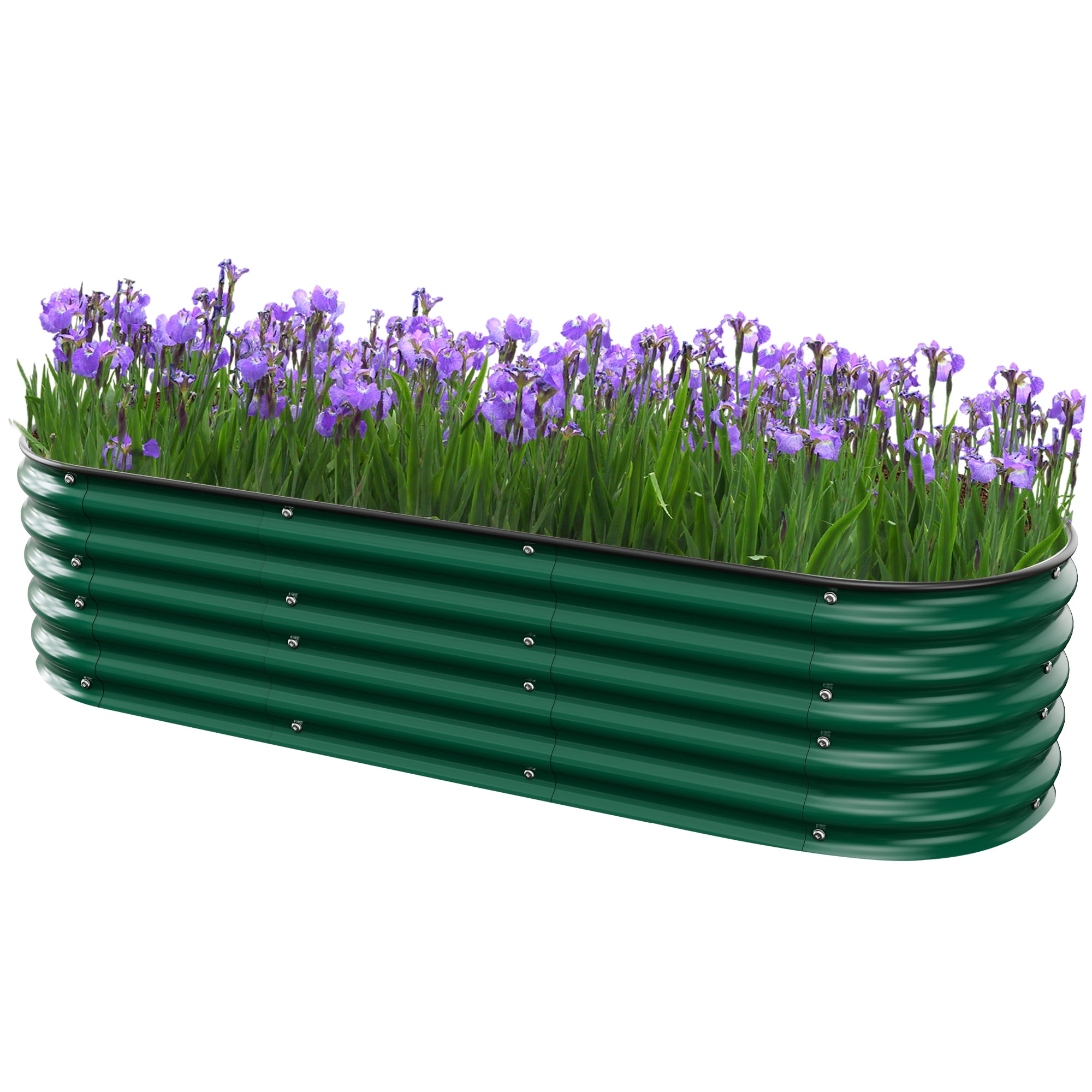 Mocogarden Raised Garden Bed for Outdoors - 6.5X2X1.4 FT Galvanized ...