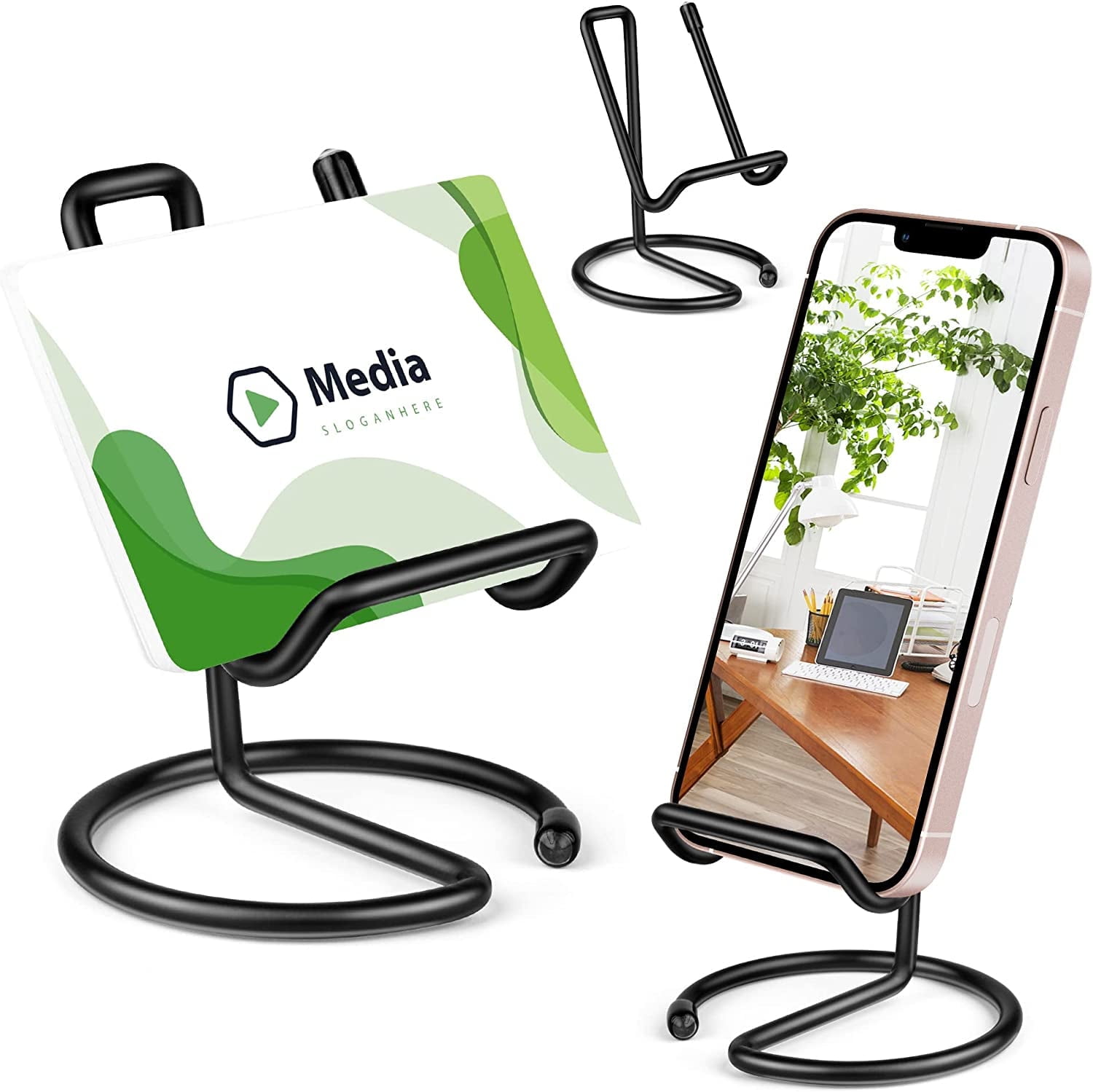 Mocoosy 3 Pack Tabletop Small Display Stand- Black Metal Stand for ...