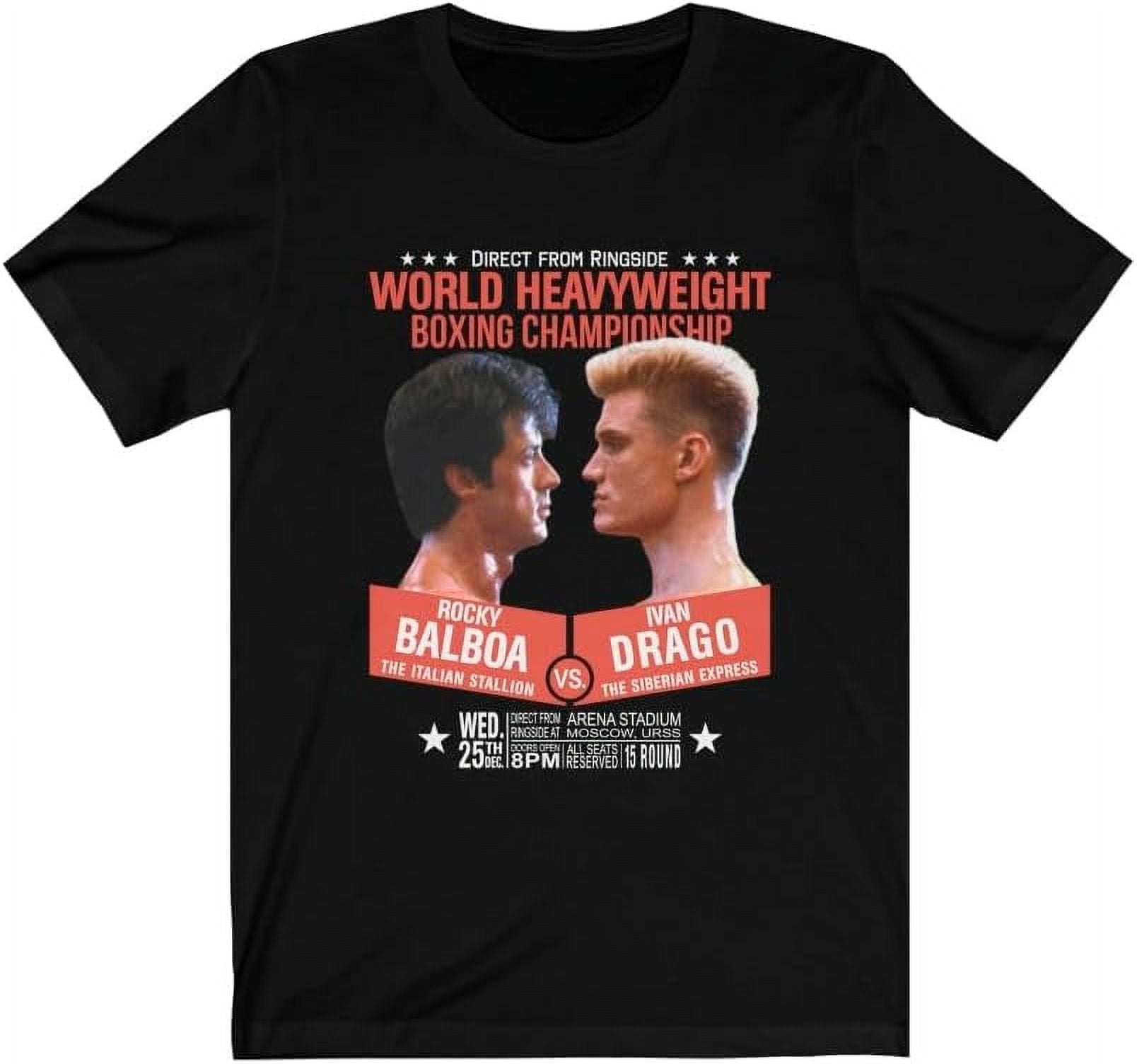 Mod.2 Rocky Balboa Vs Ivan Drago Boxing Combat Championship Sylvester Stallone Movie Film T ...