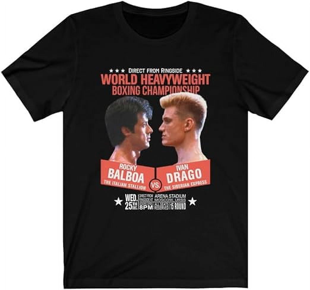 Mod.2 Rocky Balboa Vs Ivan Drago Boxing Combat Championship Sylvester Stallone Movie Film T ...