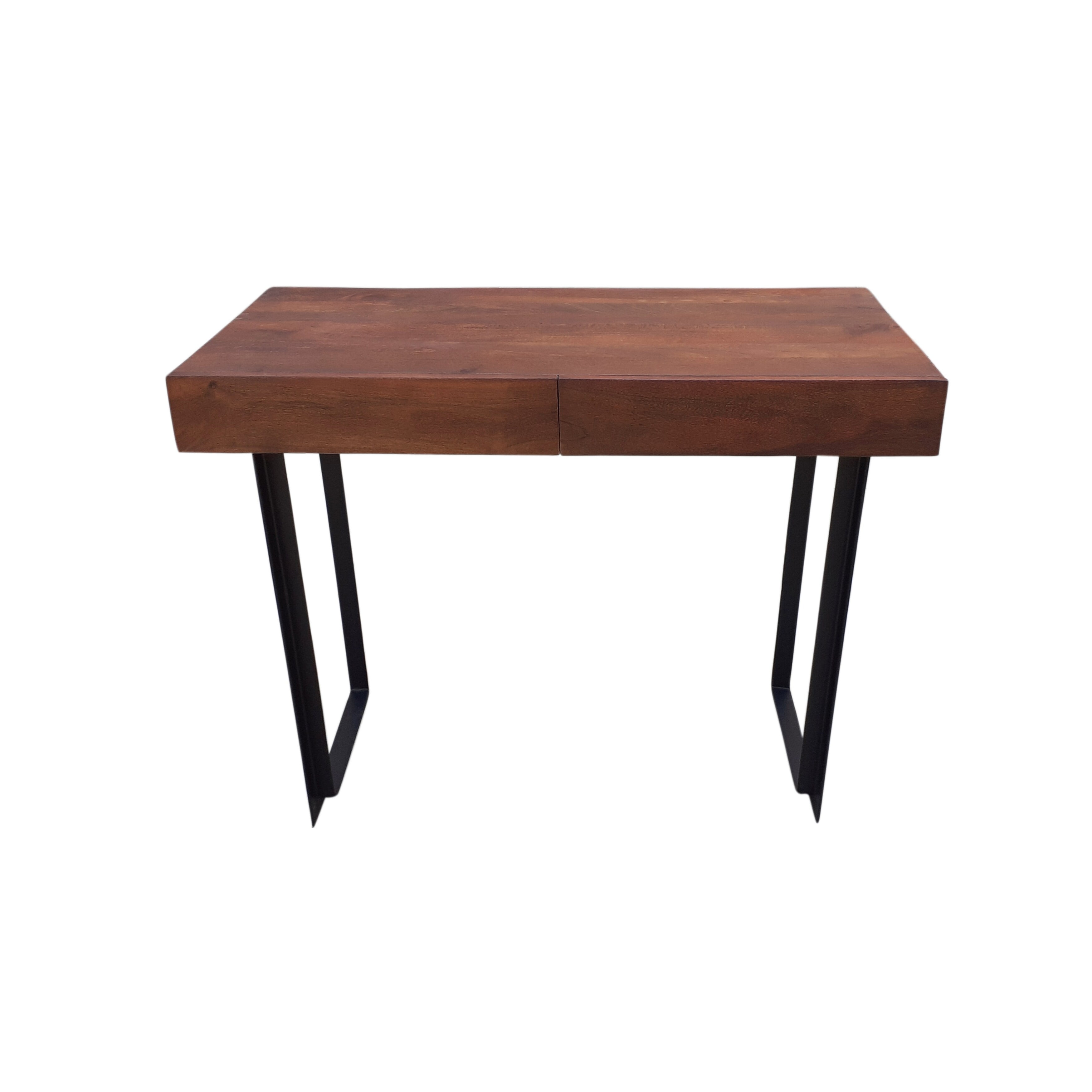 Mod-Arte Glide Modern Hard Wood and Iron Office Desk with Storage in ...