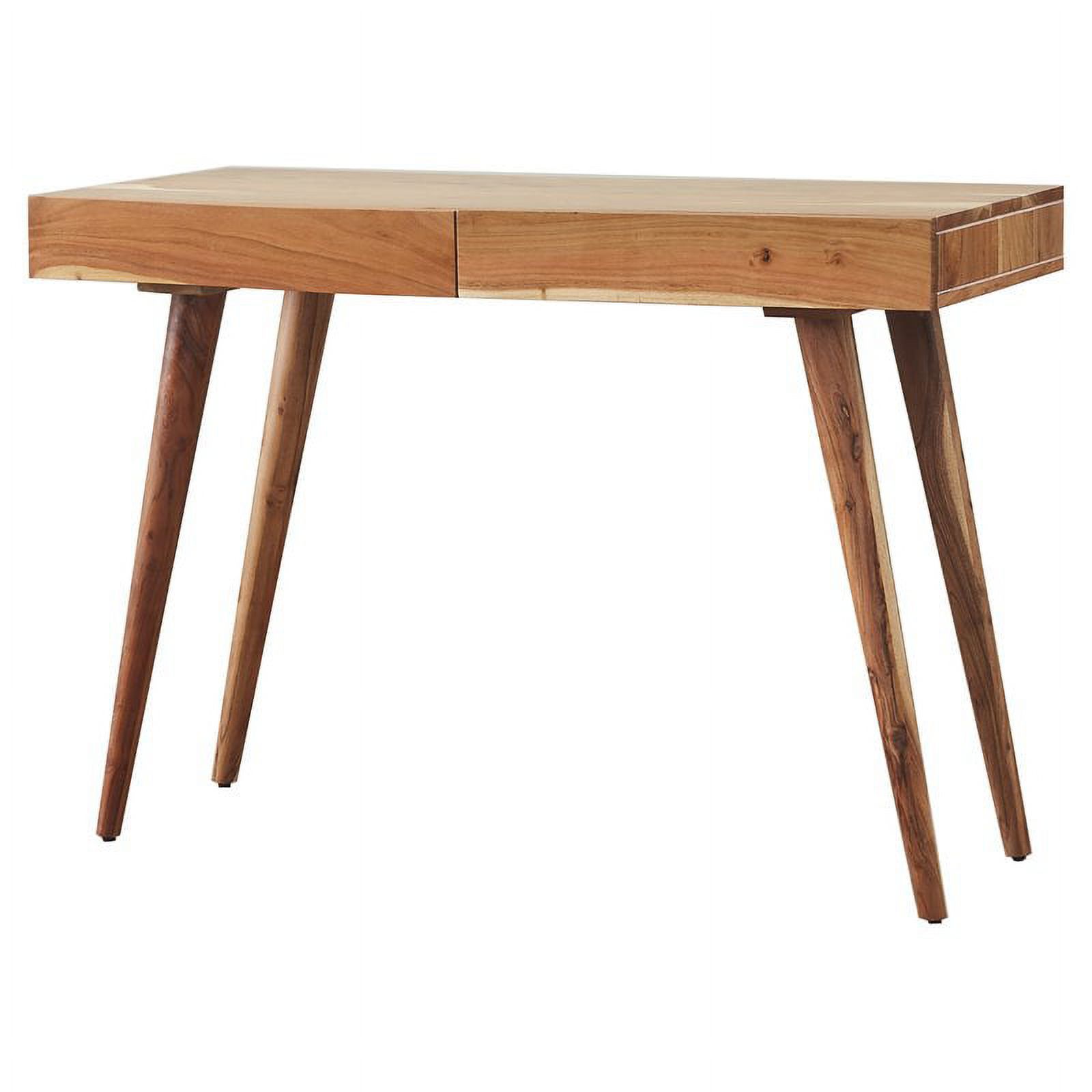 Mod-Arte Pratt 45" Mid-Century Modern Hardwood Office Desk in Natural ...