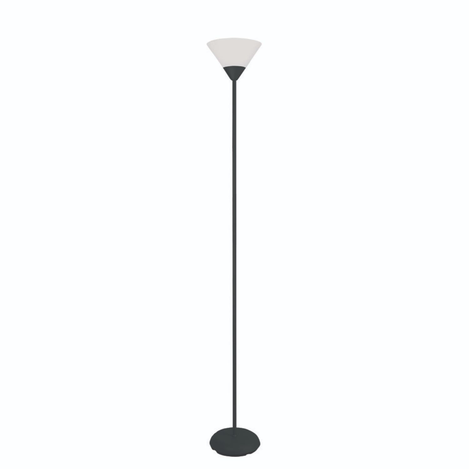 Mod Lighting and Decor 71.25" Black Torchiere Stick Floor Lamp with ...