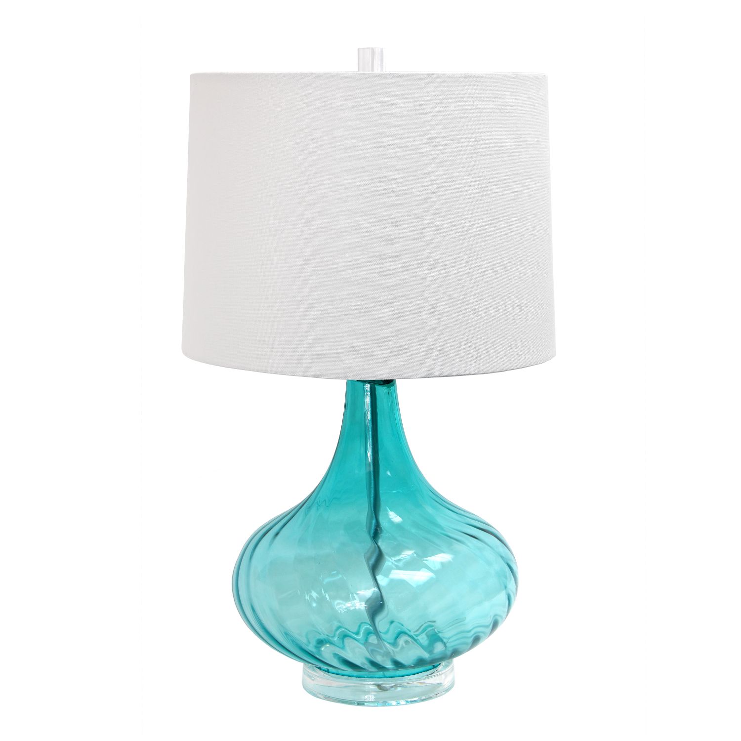 Mod Lighting and Decor Draping Glass Table Lamp with Tapered Shade - 24 ...