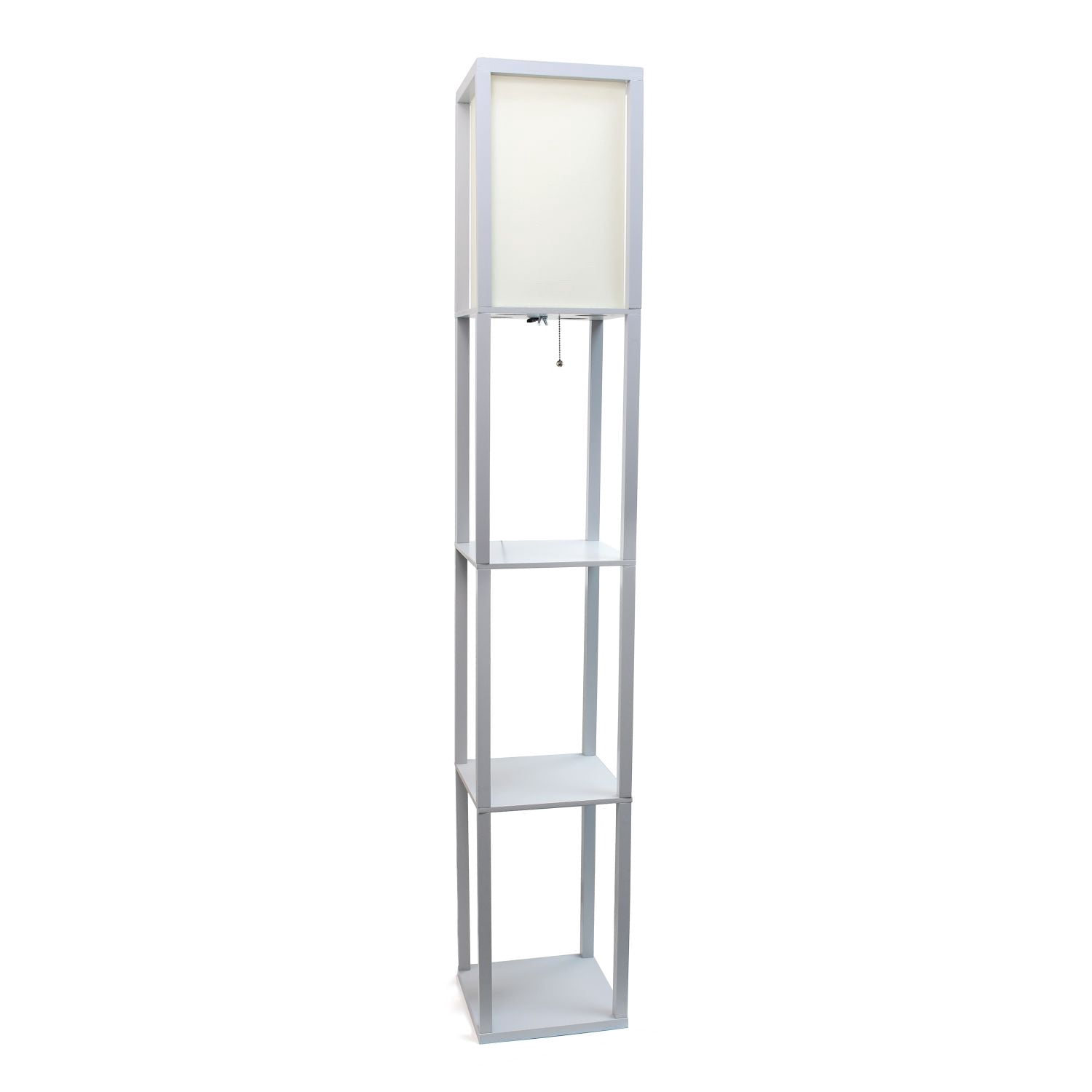 Mod Lighting and Decor Floor Lamp with Storage Column Shelf - 62.75 ...
