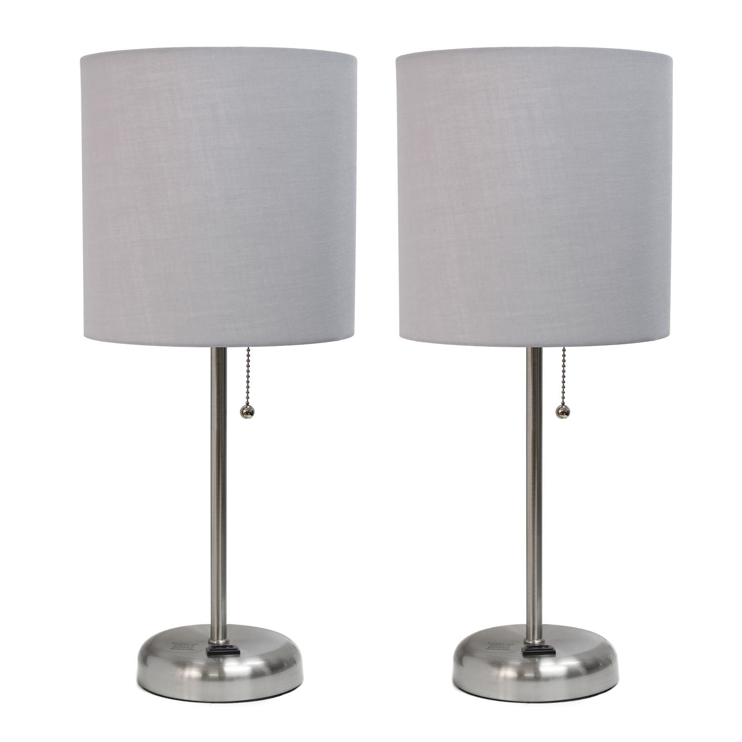 Mod Lighting and Decor Stick Table Lamps with Round Shades - 19.5 ...
