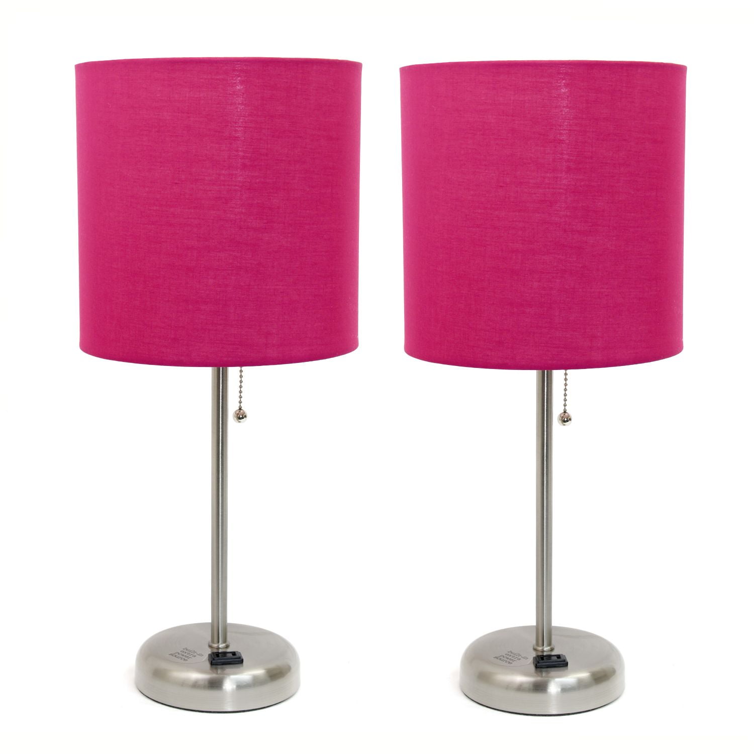 Mod Lighting and Decor Stick Table Lamps with Round Shades - 19.5 ...