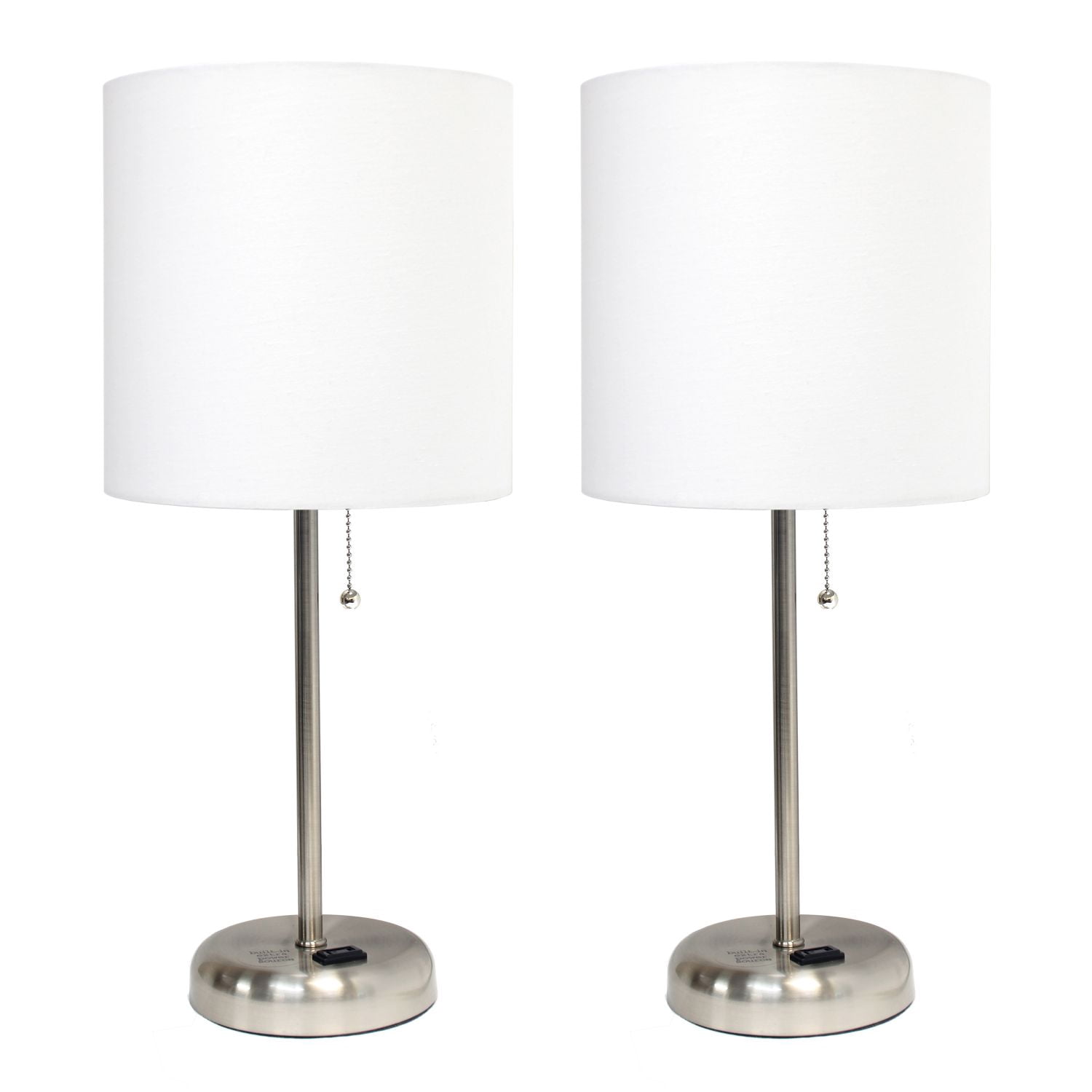 Mod Lighting and Decor Stick Table Lamps with Round Shades - 19.5 ...