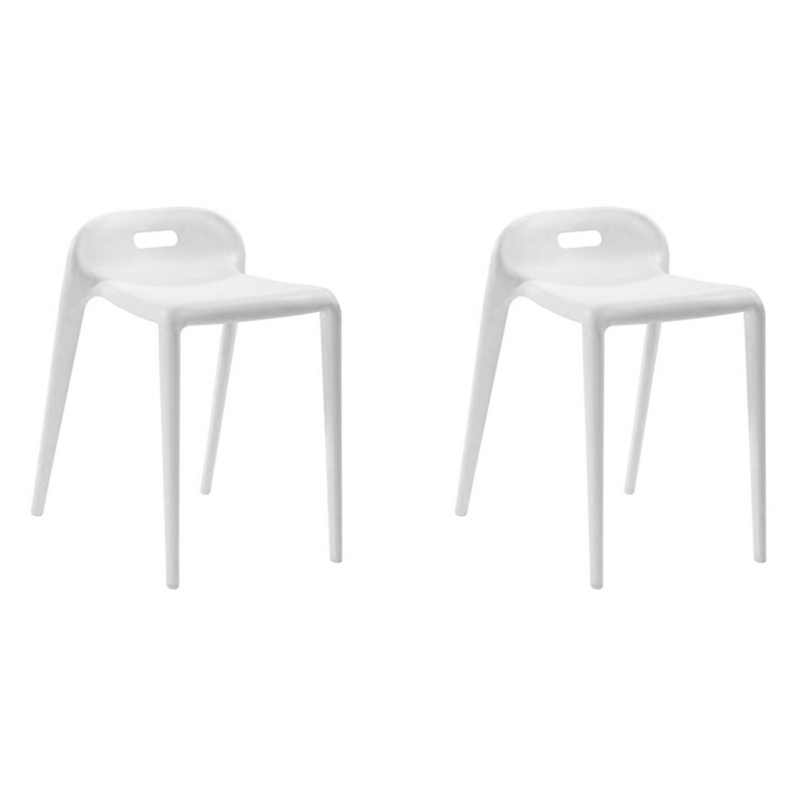 Mod Made E-Z Modern Stacking Stool Chair - Set of 2 - Walmart.com