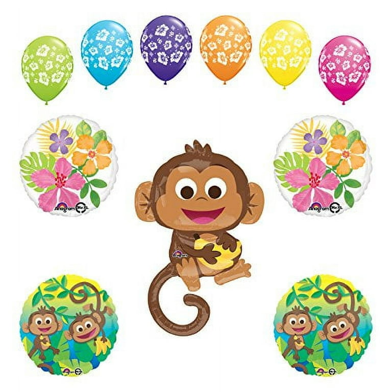 Mod Monkey 1st Birthday Supplies Mod Monkey Party Etsy