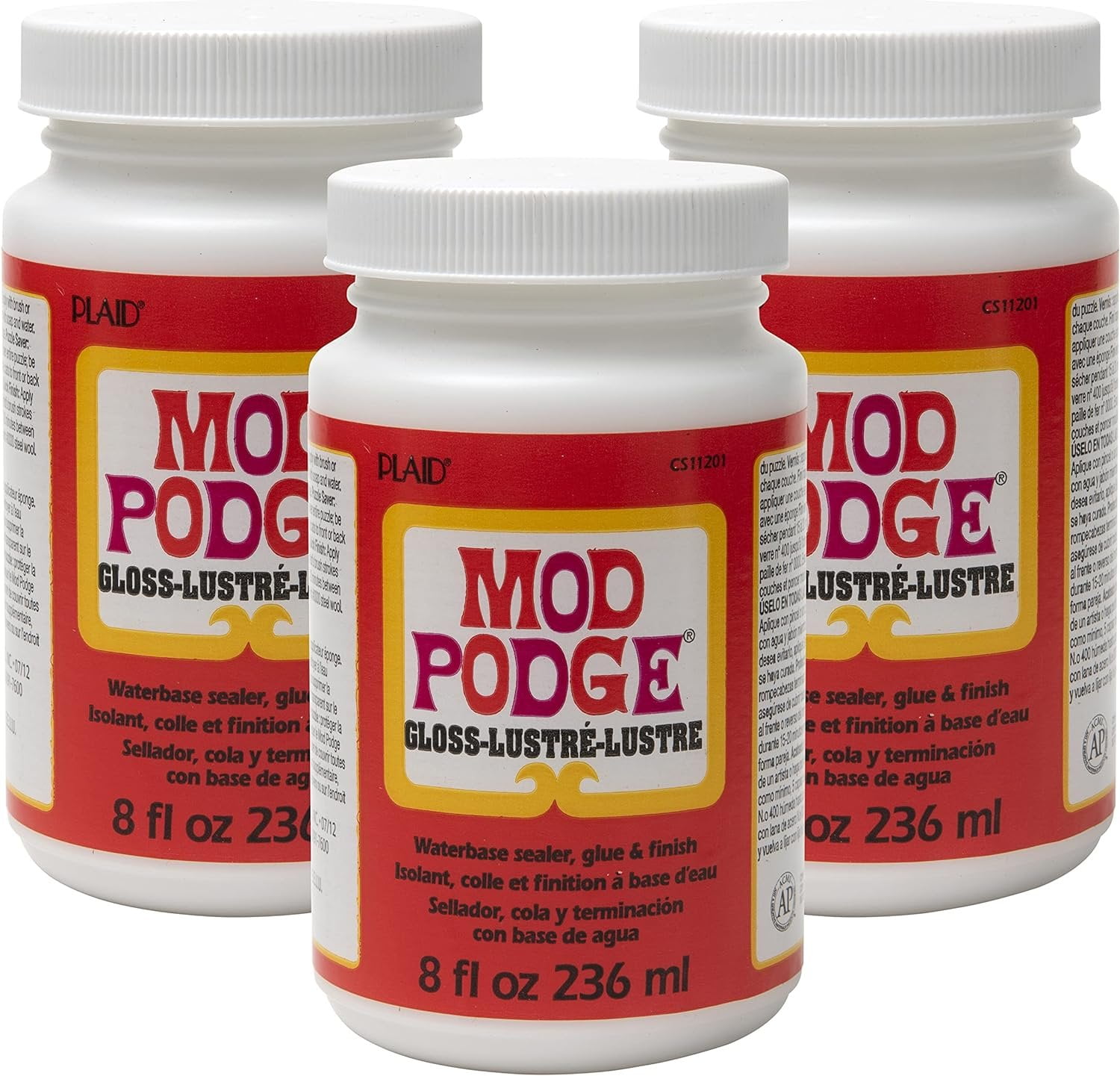 Mod Podge CS11201 Gloss Waterbase Sealer, Glue & Decoupage Finish, 8 oz ...