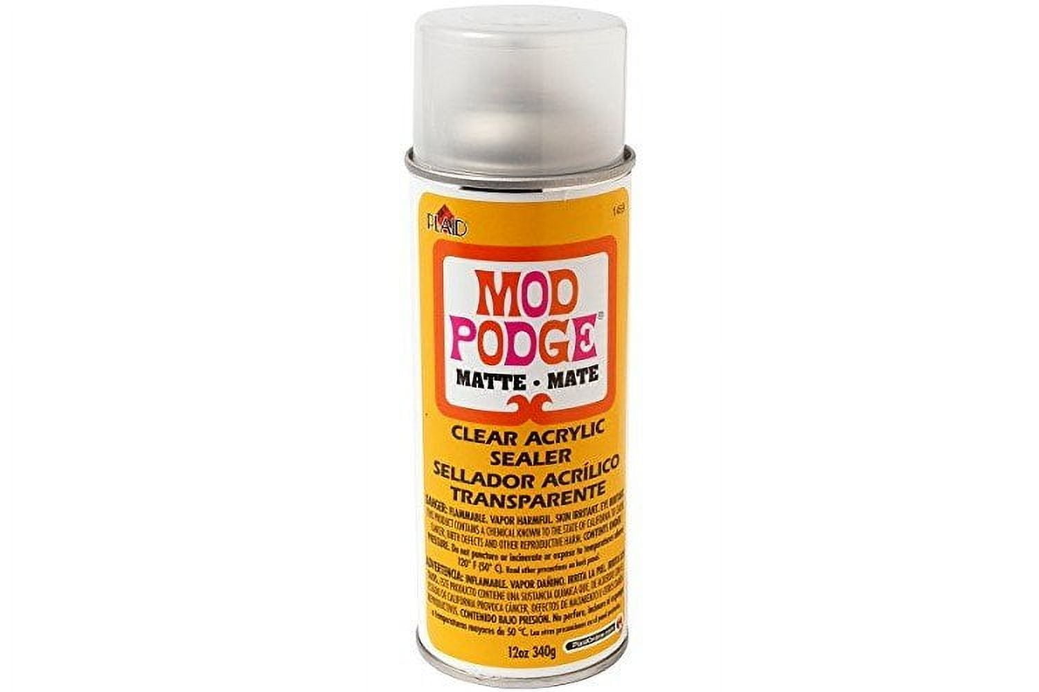 Mod Podge Clear Acrylic Sealer, 12oz, Matte, Paint Sealant, Non ...