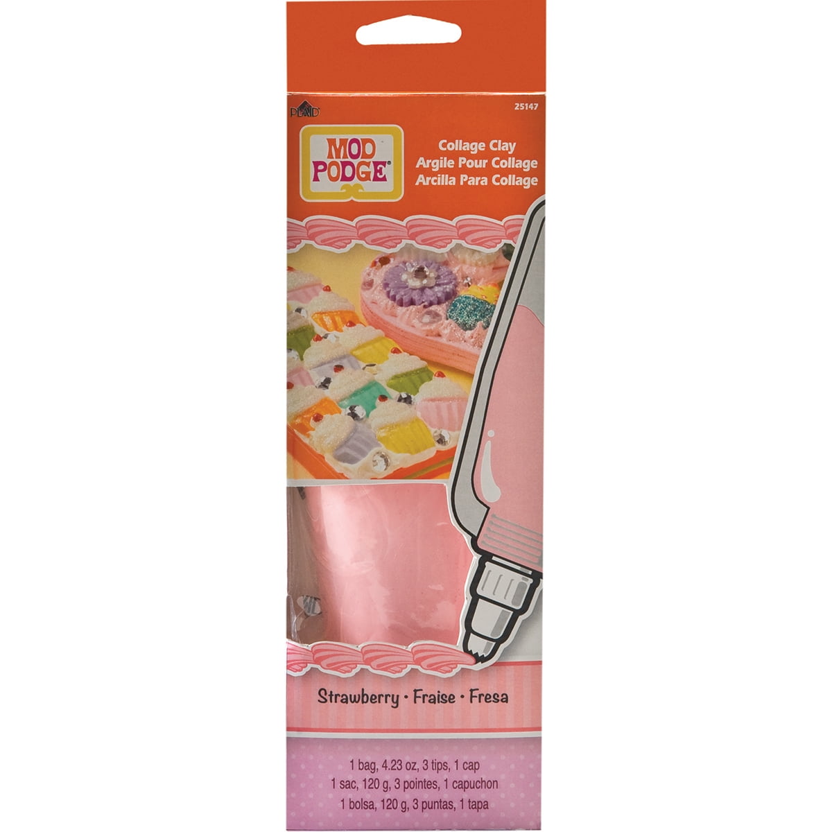 Mod Podge Collage Clay 4.23oz-Strawberry Pink - Walmart.com