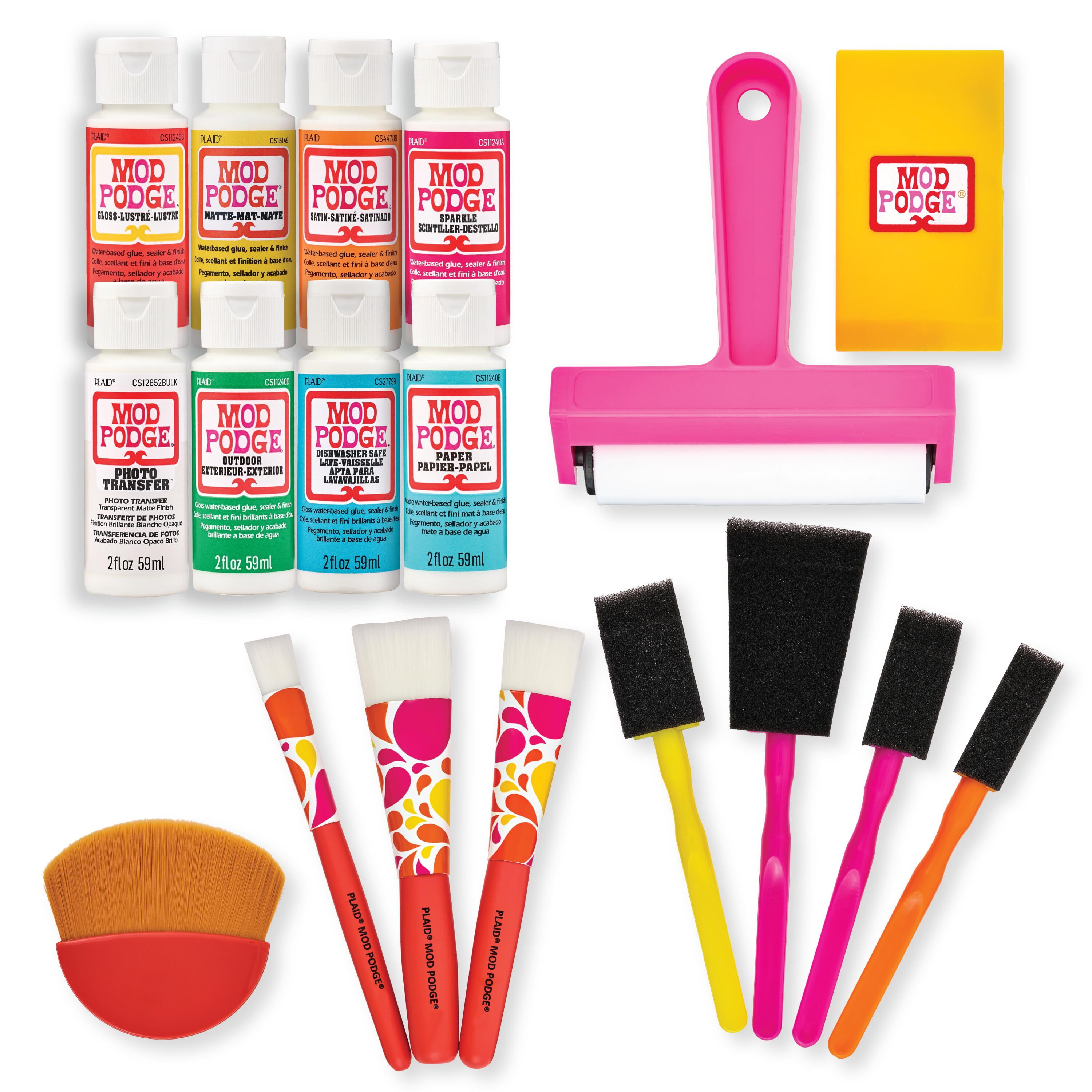Mod Podge Essential Decoupage Kit Featuring 8 Formulas and 10 Tools ...