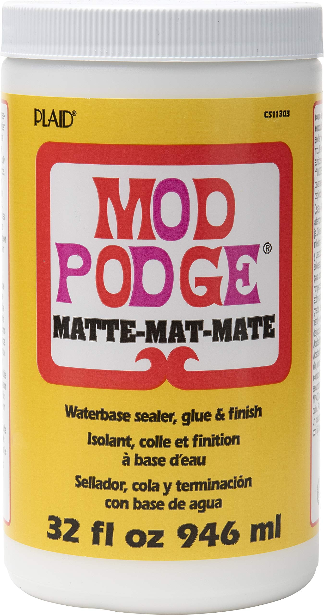Mod Podge Matte Sealer, Glue & Finish: All-in-One Craft Solution- Quick ...