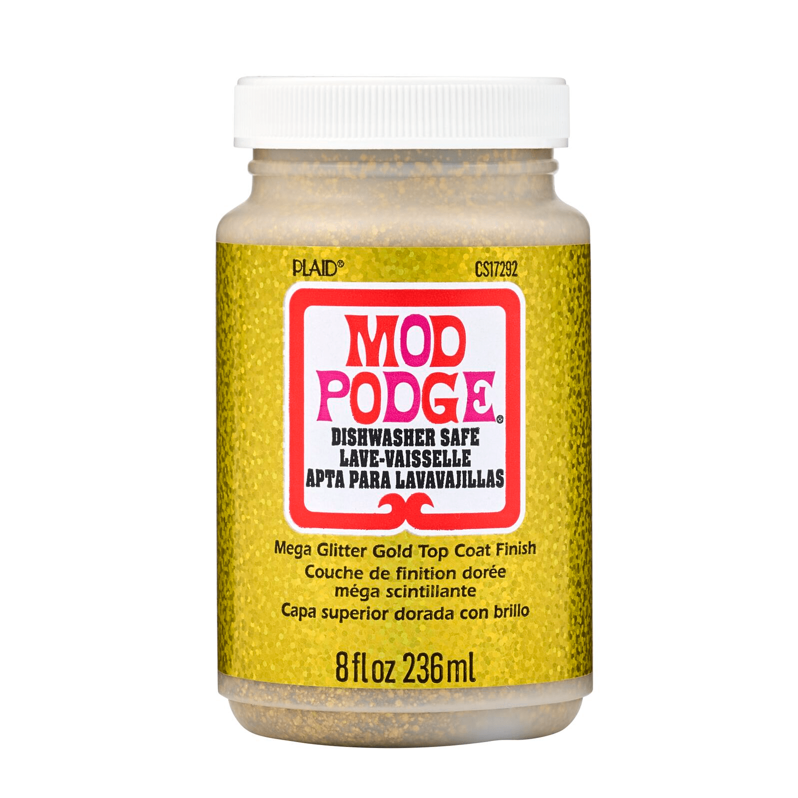 Mod Podge Mega Glitter: Gold, 8 ounces - Walmart.com