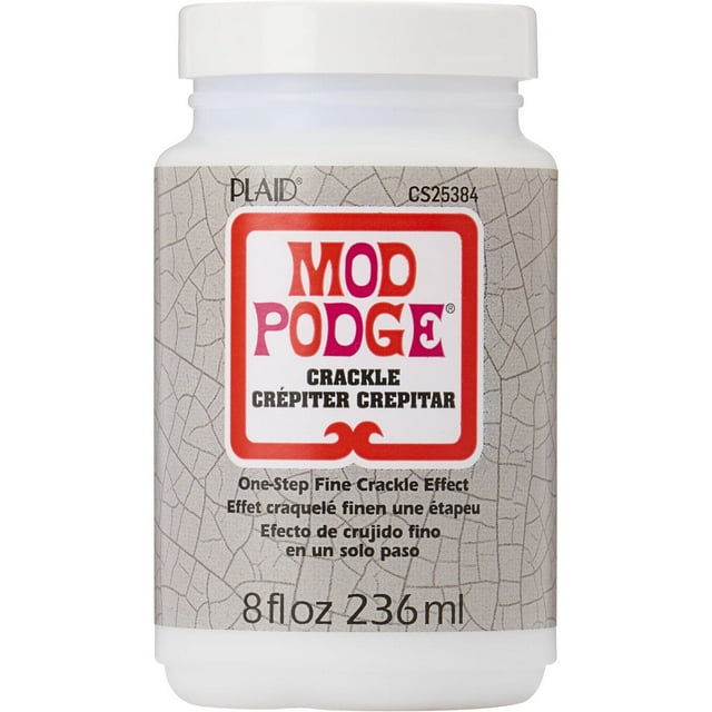 Mod Podge One-Step Fine Crackle Effect Medium, Decoupage Glue Top Coat ...