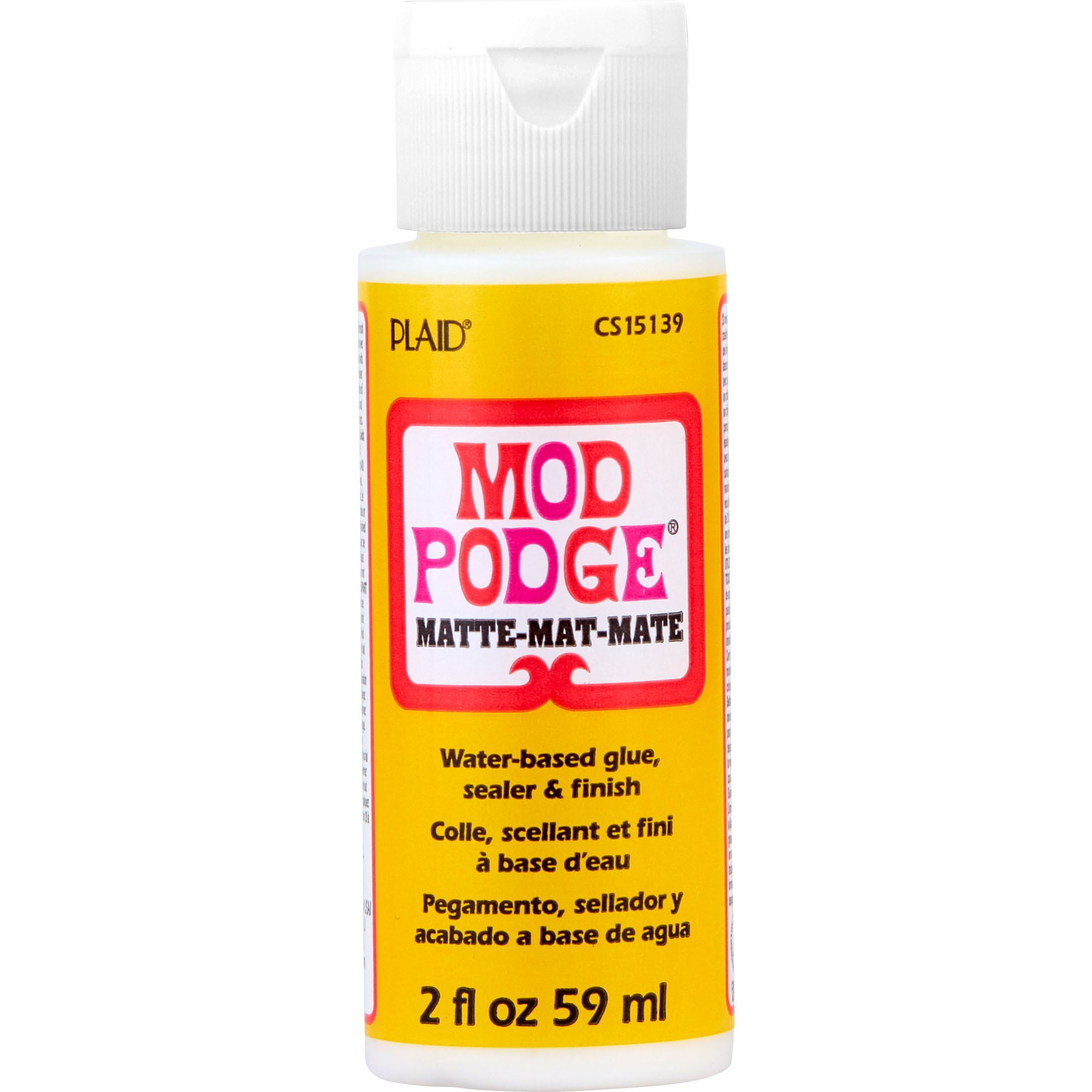 Mod Podge Sealer, Glue, and Finish, Matte Finish, Clear, 2 fl oz ...