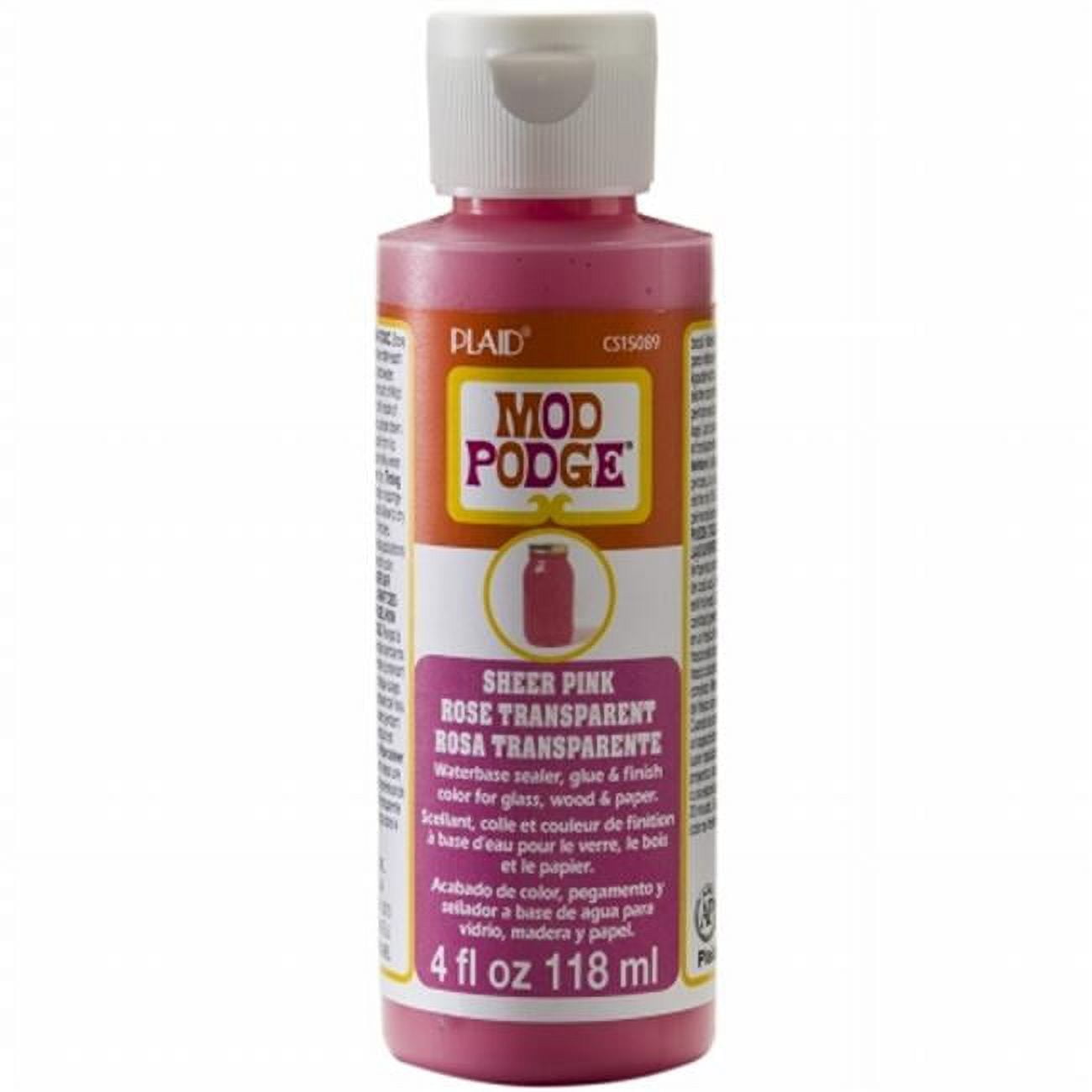 Mod Podge Sheer Color by Plaid, Pink, 4 oz. - Walmart.com