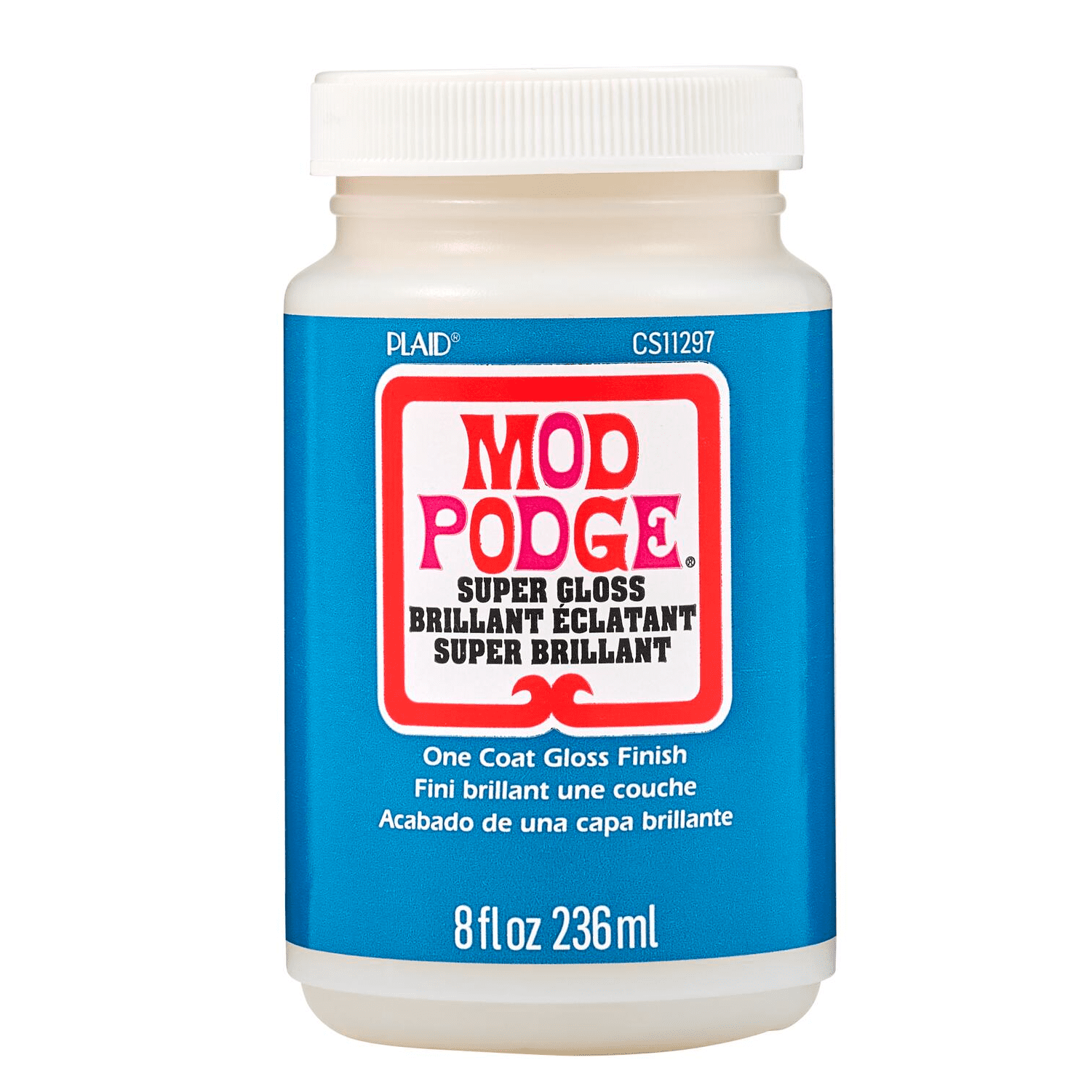 Mod Podge Super Gloss 8 Fl Oz Clear High Gloss Top Coat for Decoupage ...