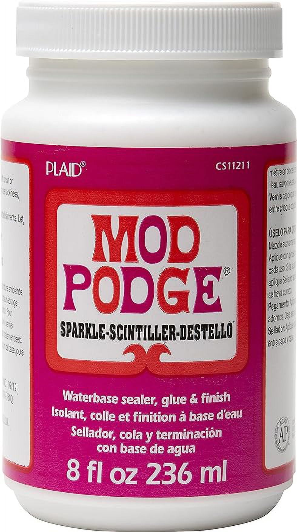 Mod Podge Waterbase Sealer, Glue and Finish (8-Ounce), CS11211 Sparkle ...