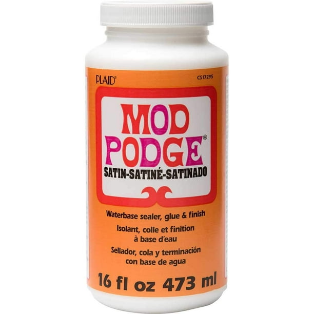 Mod Podge Waterbase Sealer, Glue, and Finish, Satin, 16 fl oz - Walmart.com