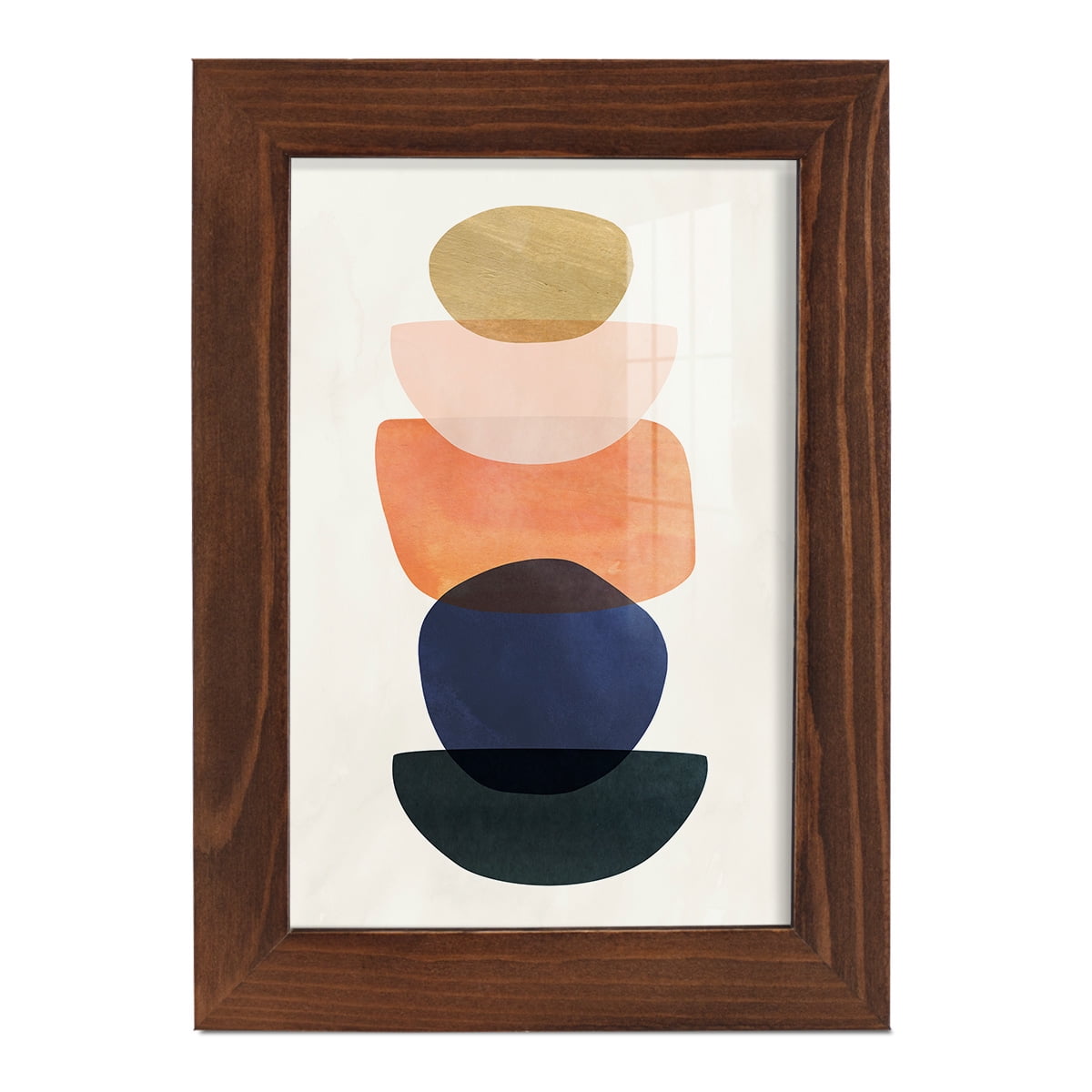 Mod Pods II -Framed Print w/glass-Chestnut - Walmart.com