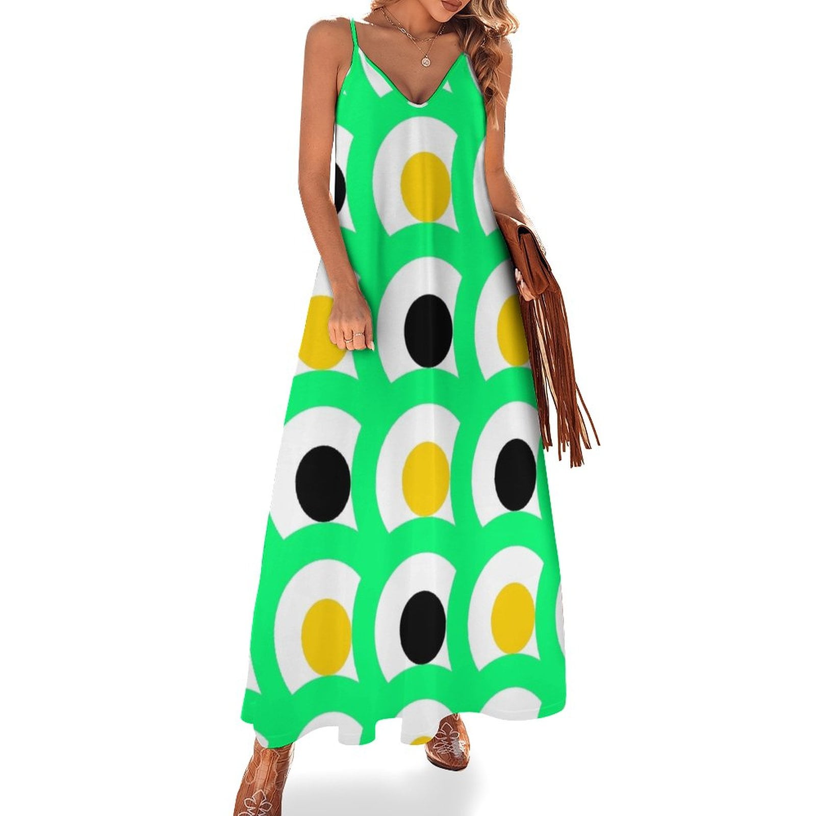 Mod Roundel Montage (Green with Yellow and Black Spots) Sleeveless ...