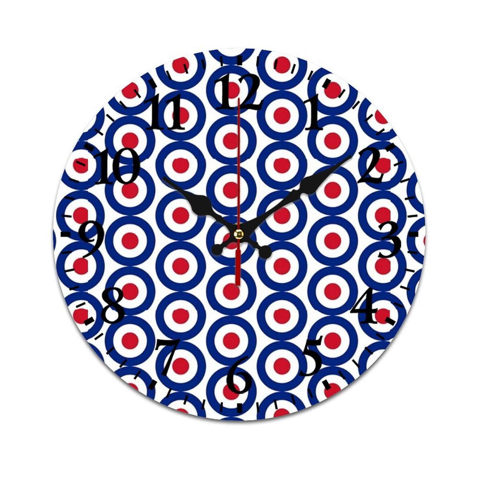 Mod Target Wall Clock Modern Design Clocks Wall Hanging Home Office ...