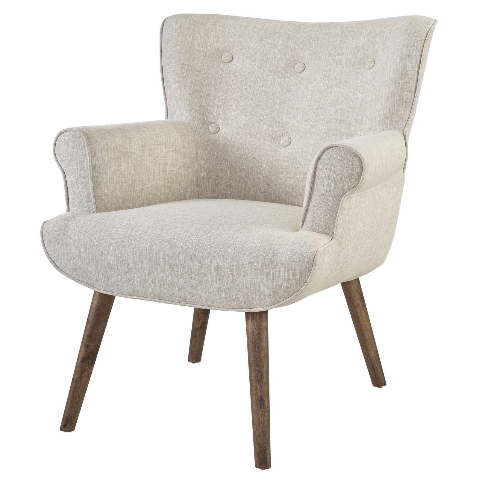 Mod Uptown Wingback Chair, Beige - Walmart.com