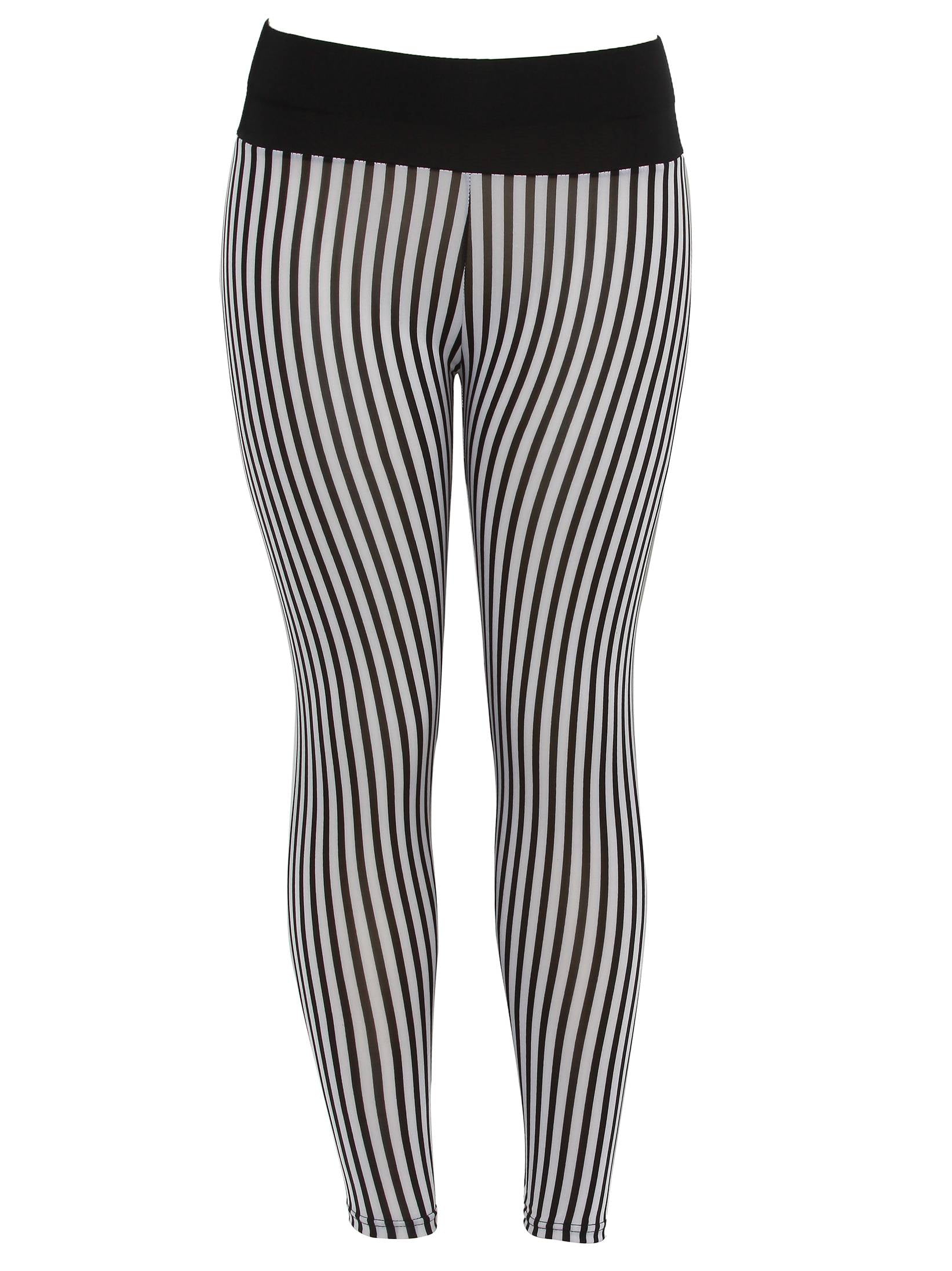 Mod Vertinal Lines Ladies Leggings Shear Tights - Walmart.com