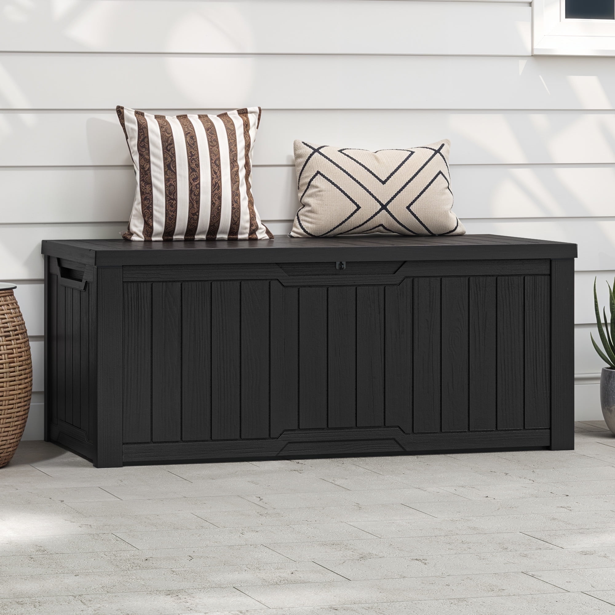 ModFusion 120 Gallon Lockable Waterproof Resin Storage Box, Heavy-Duty ...