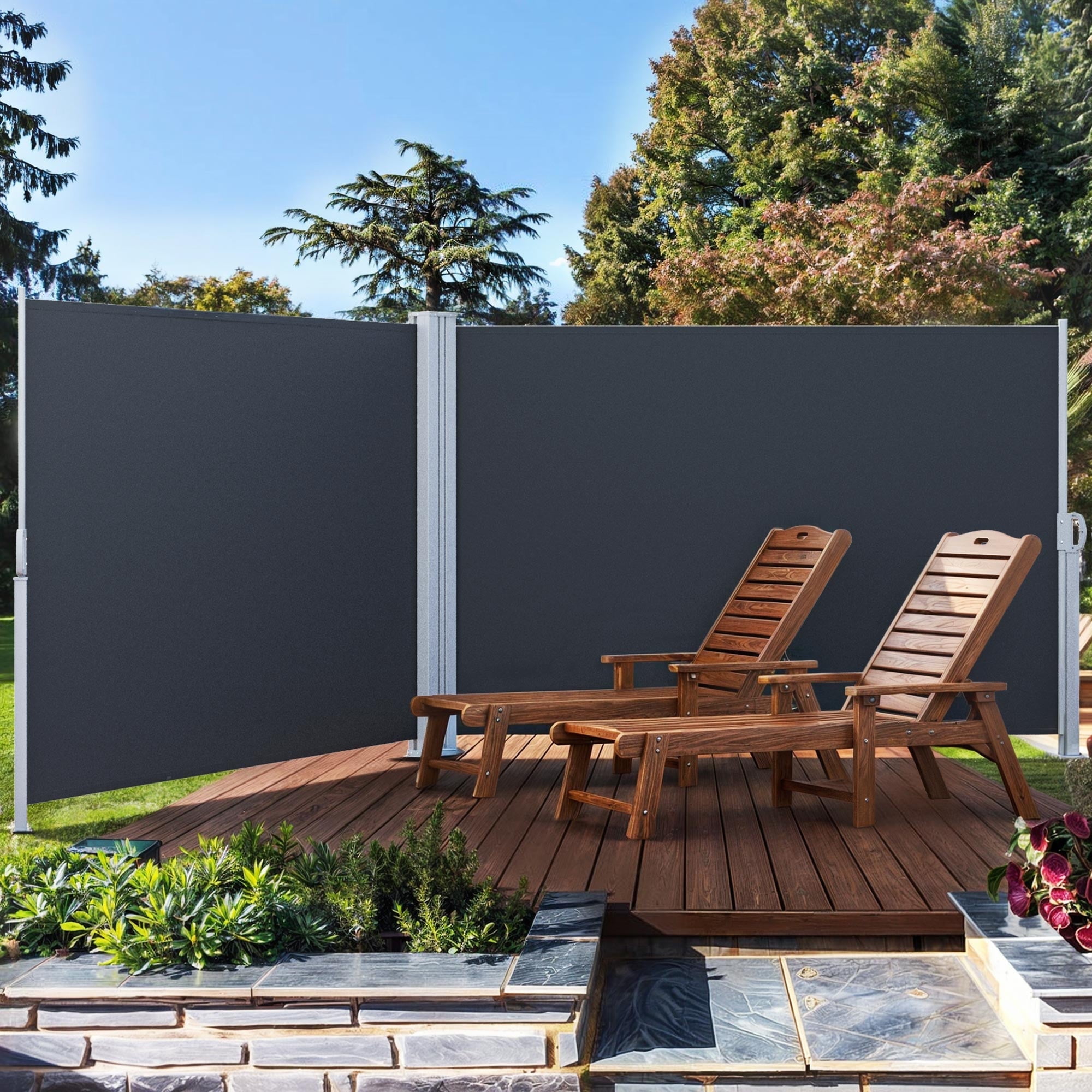 ModFusion 19.7'x5.9' Gray Side Awning: Waterproof, UV Resistant ...