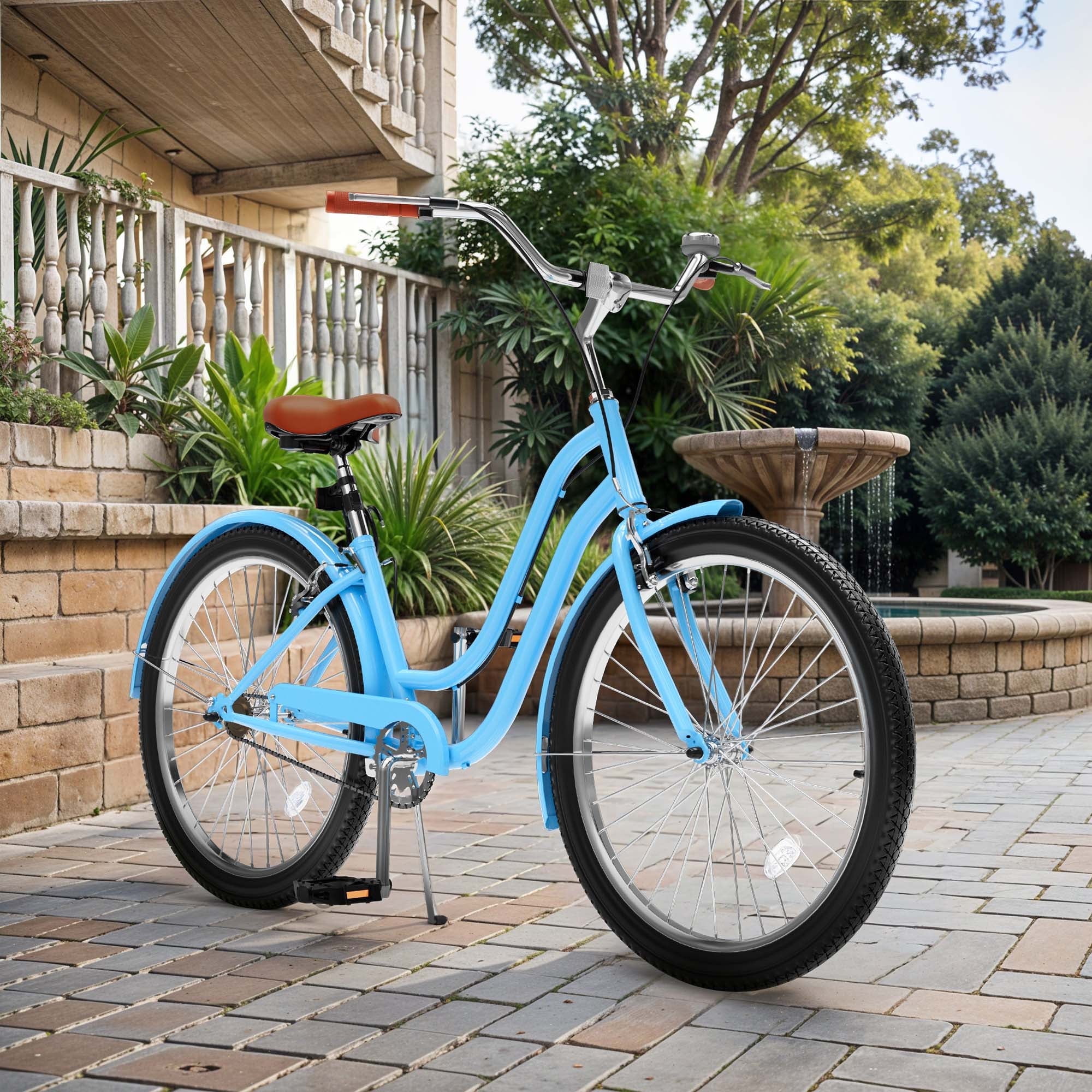 ModFusion 24-Inch Beach Cruiser Bike: Single Speed & 7-Speed Options in ...