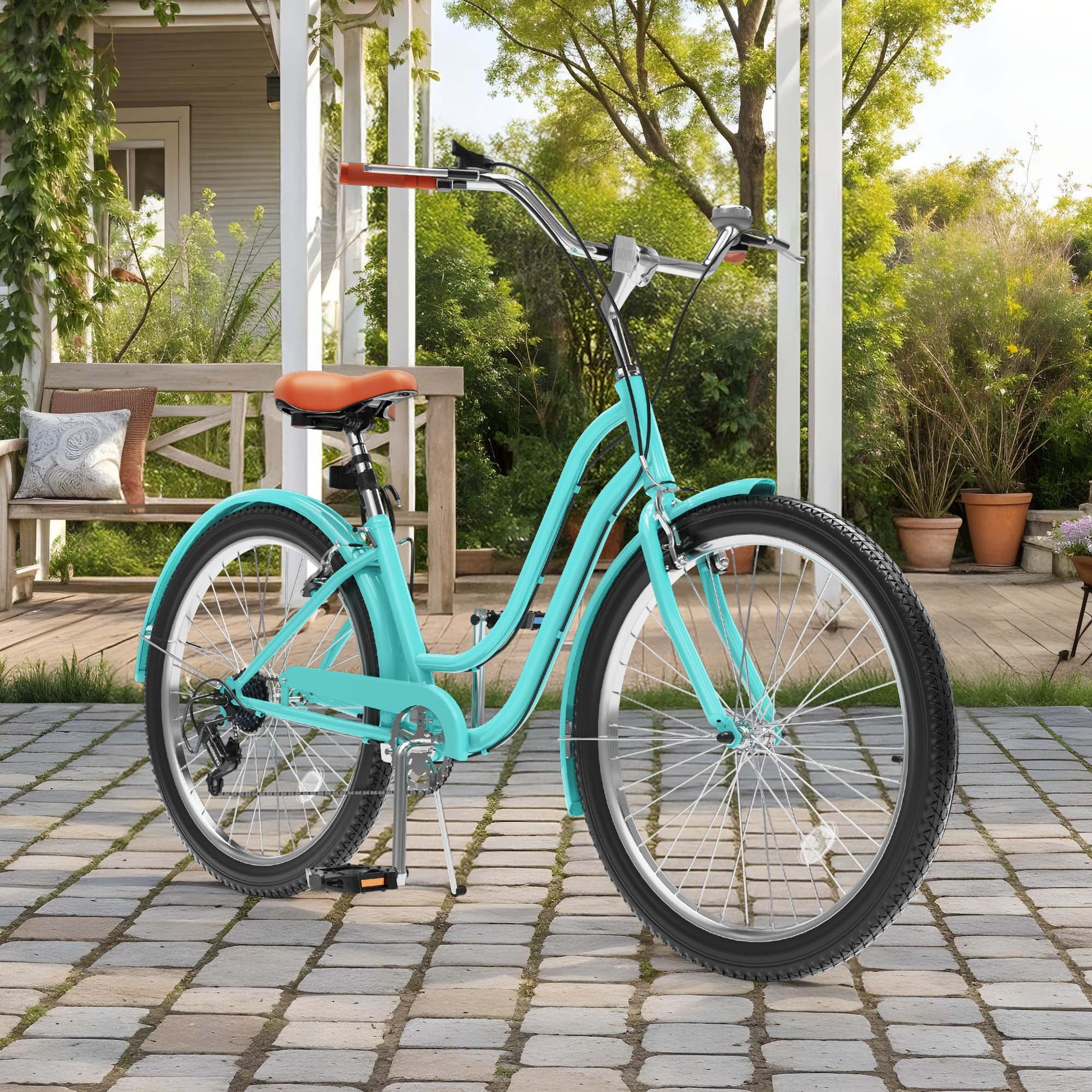 ModFusion 26-Inch Cruiser Bicycle – Mint Green, Single Speed ...