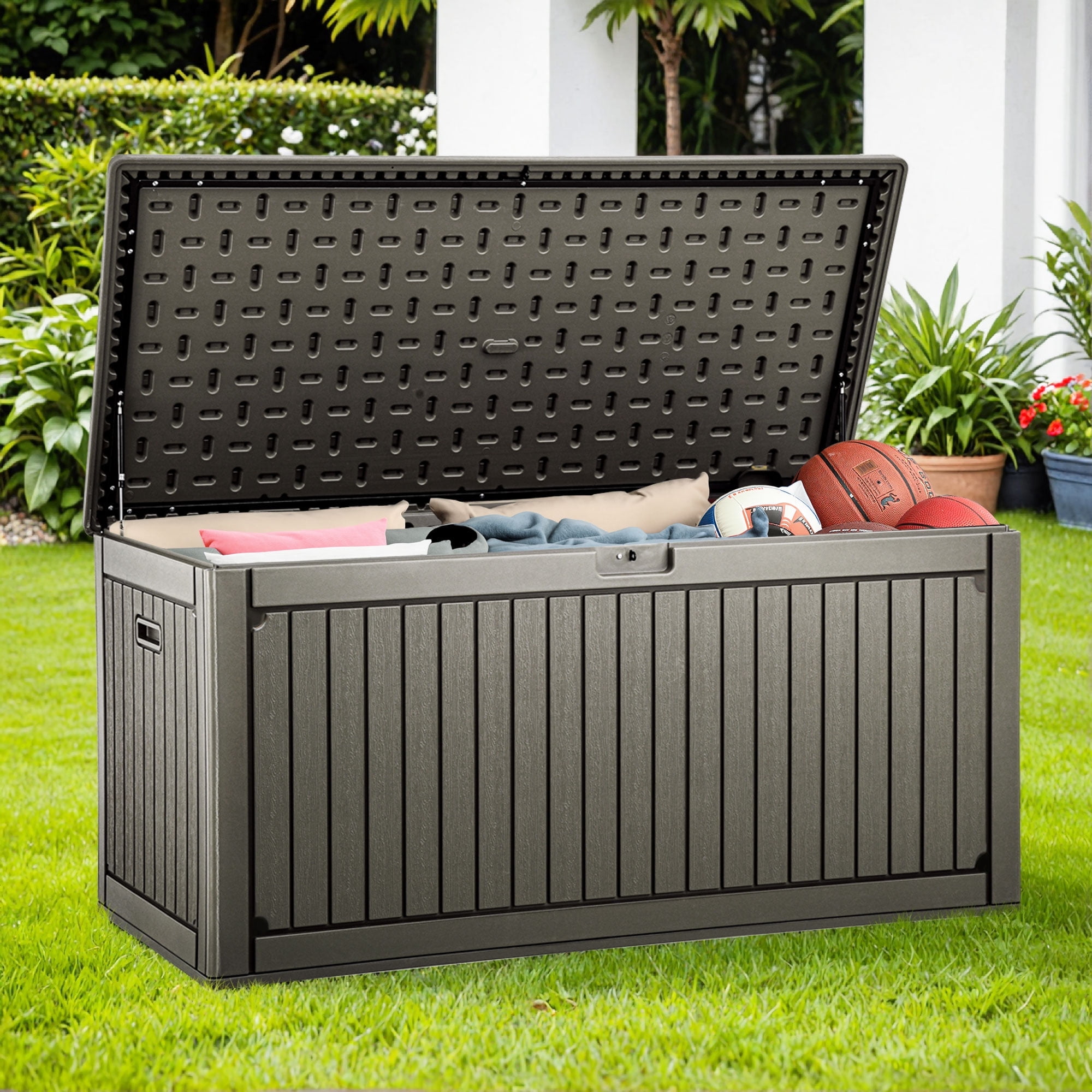 ModFusion 260 Gallon Lockable Outdoor Storage Box, Weather-Resistant ...