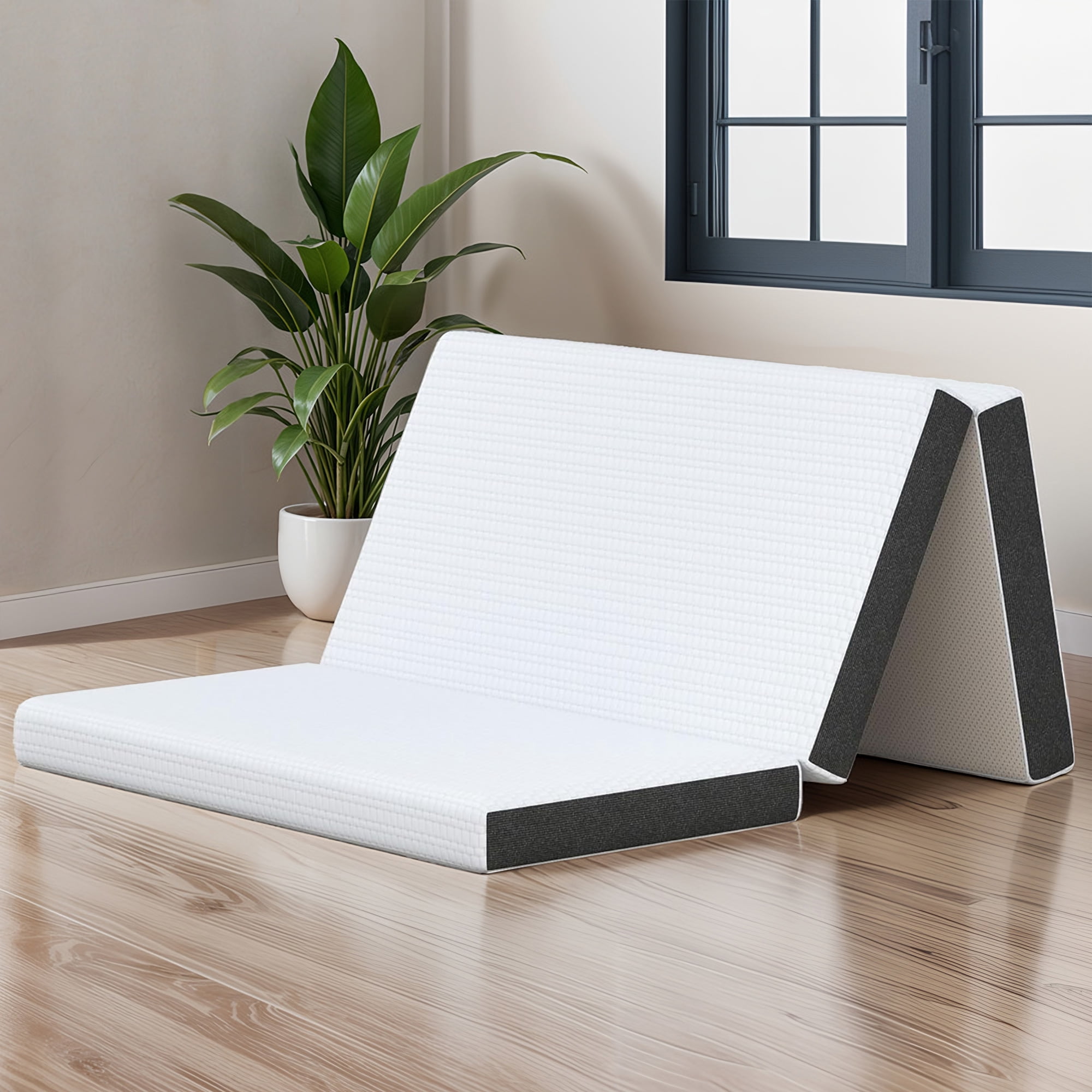 ModFusion - 3" Foldable Mattress, Twin Tri-Folding Memory Foam Mattress ...