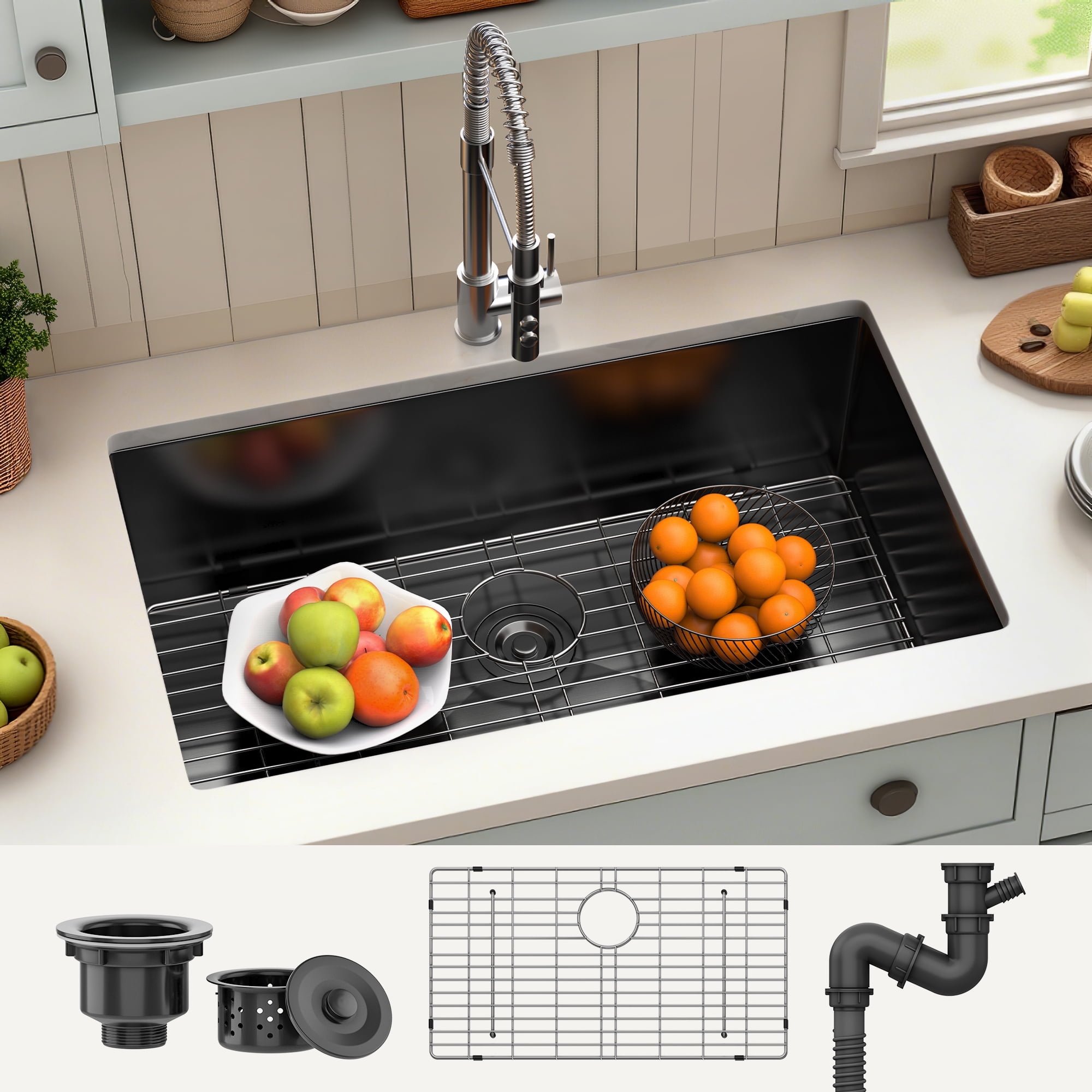 ModFusion 32-Inch Kitchen Sink with Accessories for Workstation ...