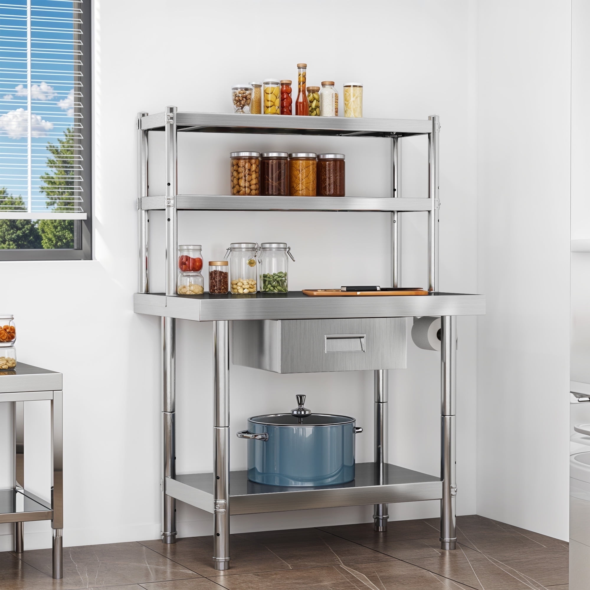 ModFusion 36" x 24" NSF Stainless Steel Commercial Kitchen Prep & Work ...