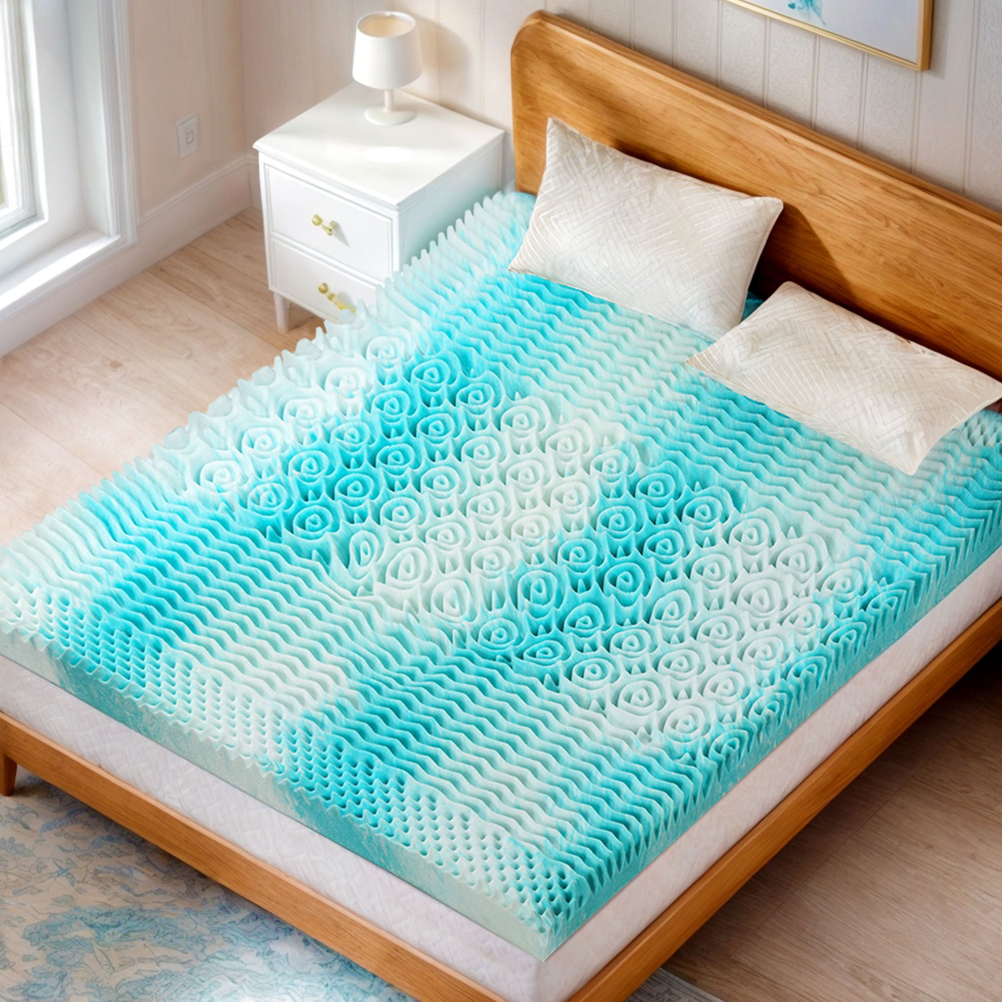 ModFusion – 3inch King Size Mattress Topper, Cooling Gel Memory Foam ...