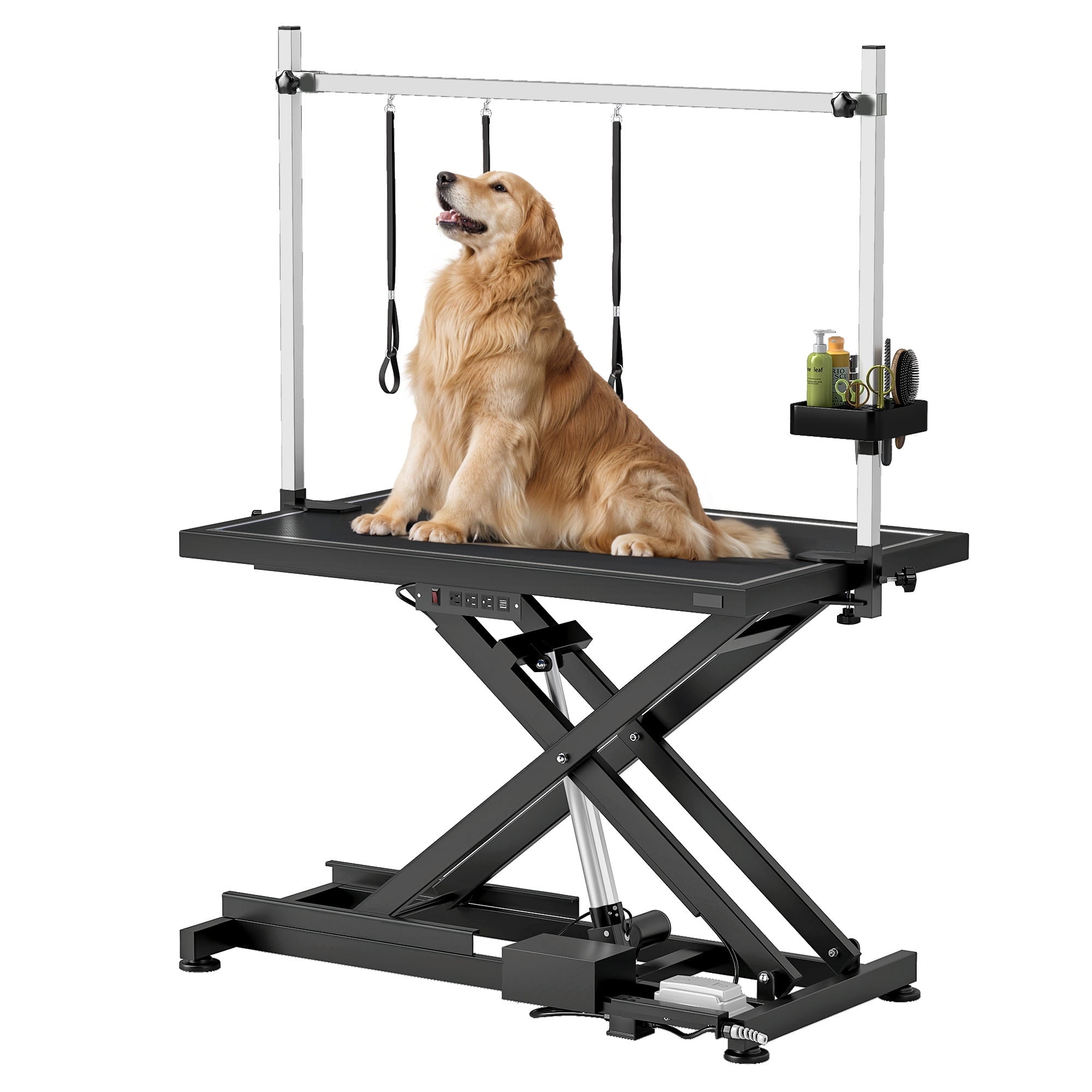 ModFusion 50" Heavy-Duty X-Lift Hydraulic Pet Dog Grooming Table with ...