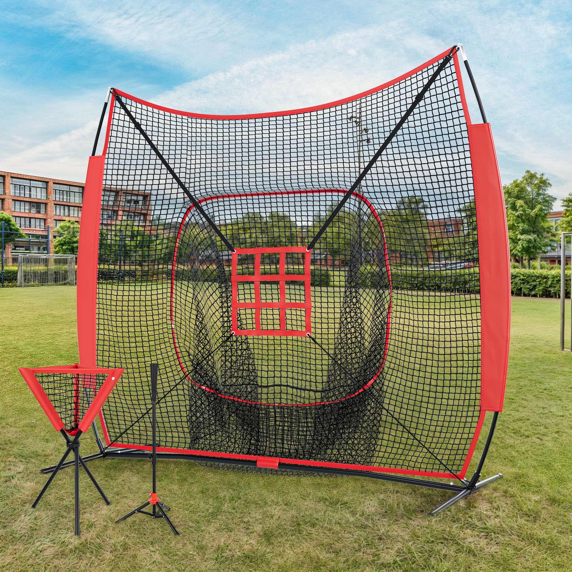 ModFusion 7'x7' Baseball Practice Net: Perfect for Hitting, Pitching ...