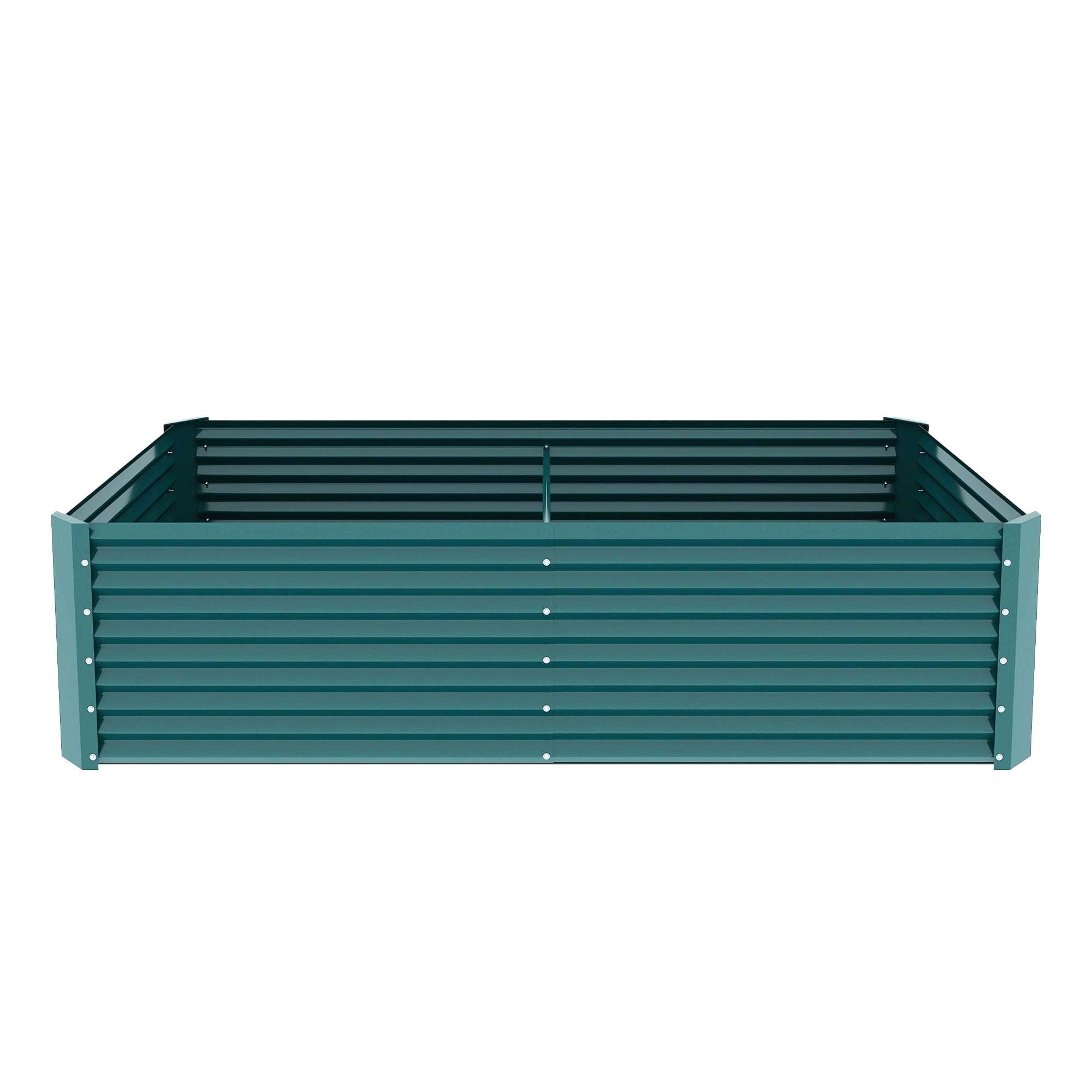 ModFusion 8x4x2ft Galvanized Steel Raised Garden Bed, Safe Rubber Edge ...