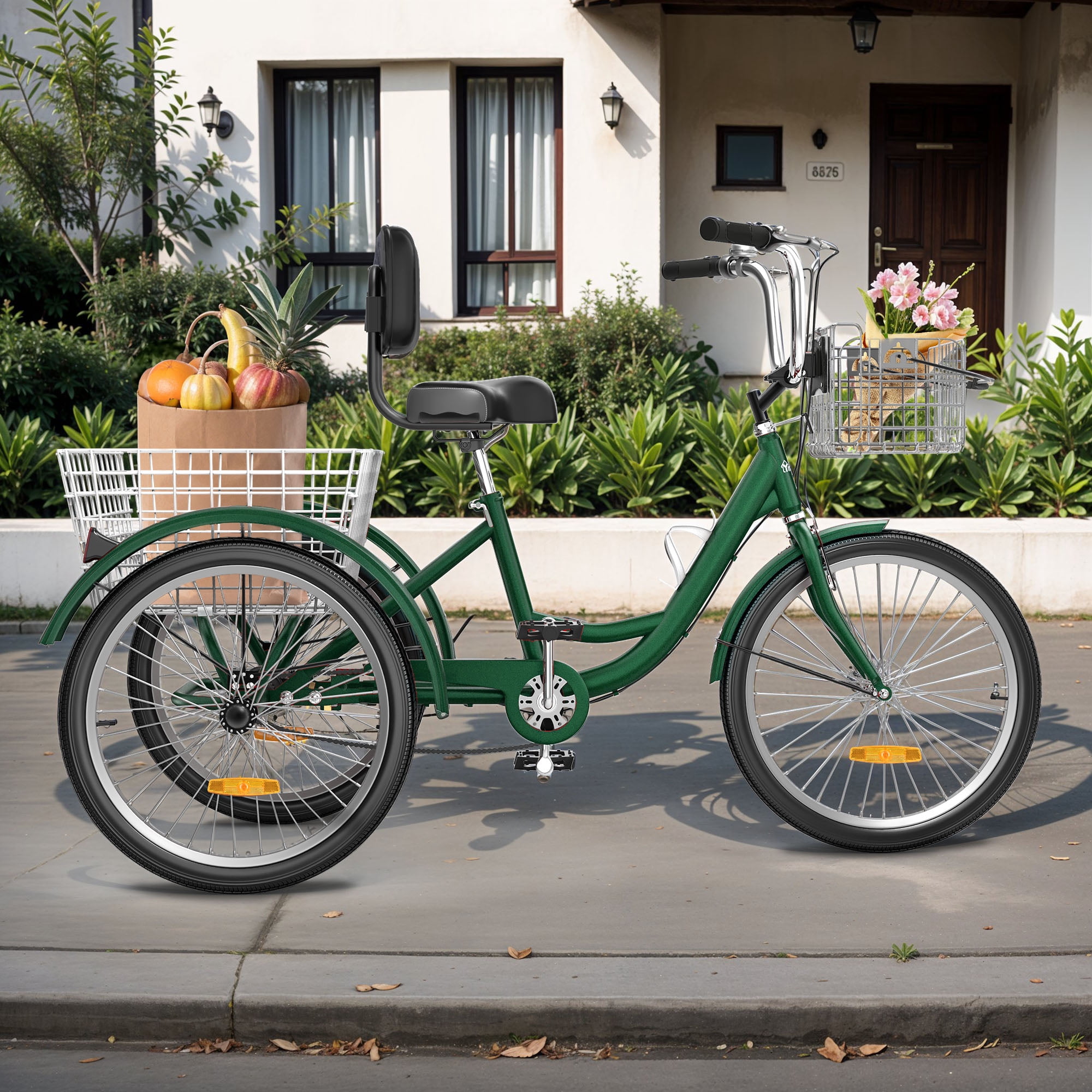 ModFusion Adult Tricycle 26" 1-Speed Cruiser Bike - Olive Green ...