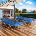 ModFusion Outdoor Foldable Lounge Chair with Cushion and Side Pocket ...