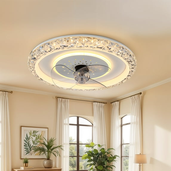 ModFusion Compact 20-Inch Ceiling Fan with Dual Lighting Modes and ...