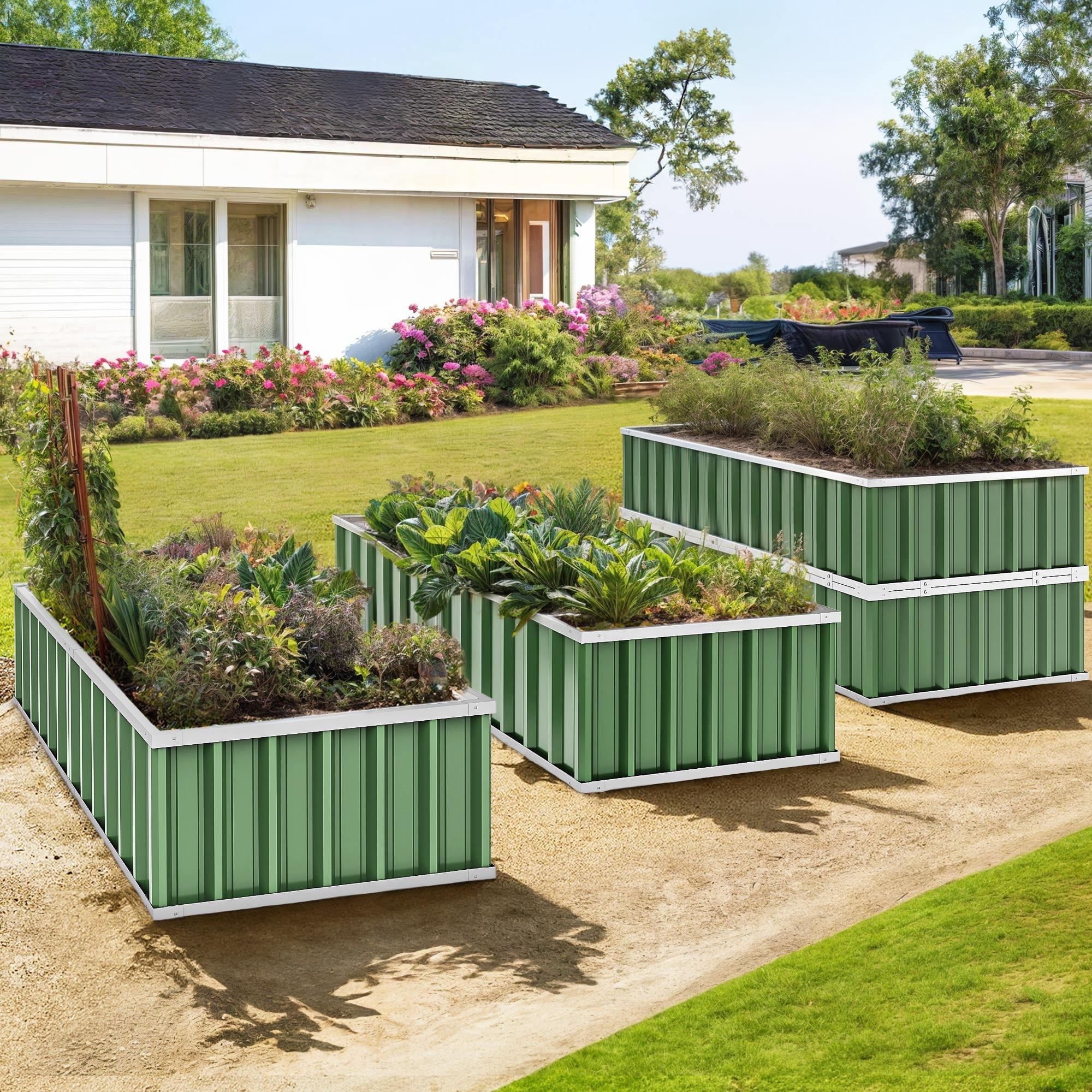 ModFusion Customizable & Long-Lasting Material Outdoor Raised Garden ...