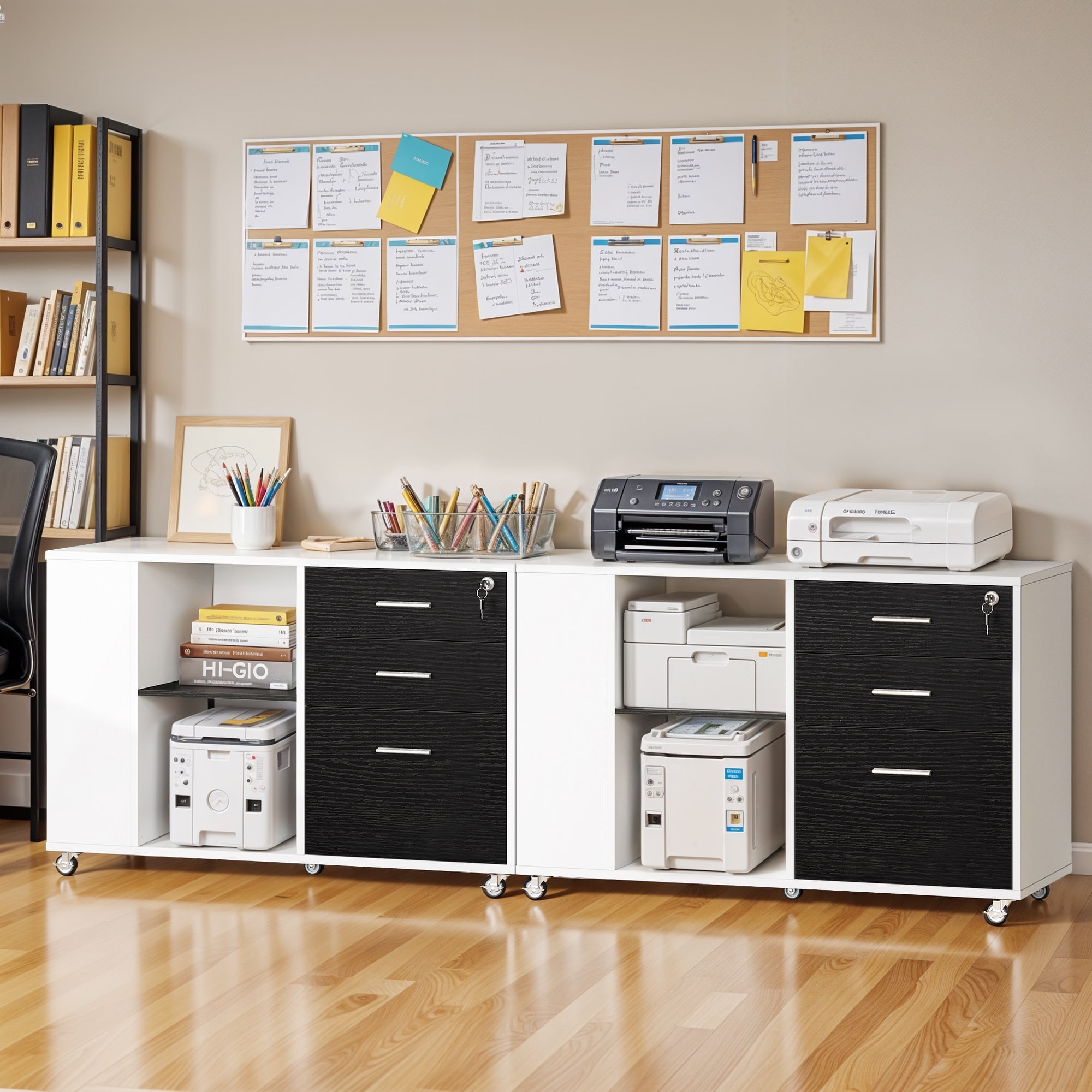 ModFusion Filing Cabinet with USB Power Outlet, Adjustable Flexible ...