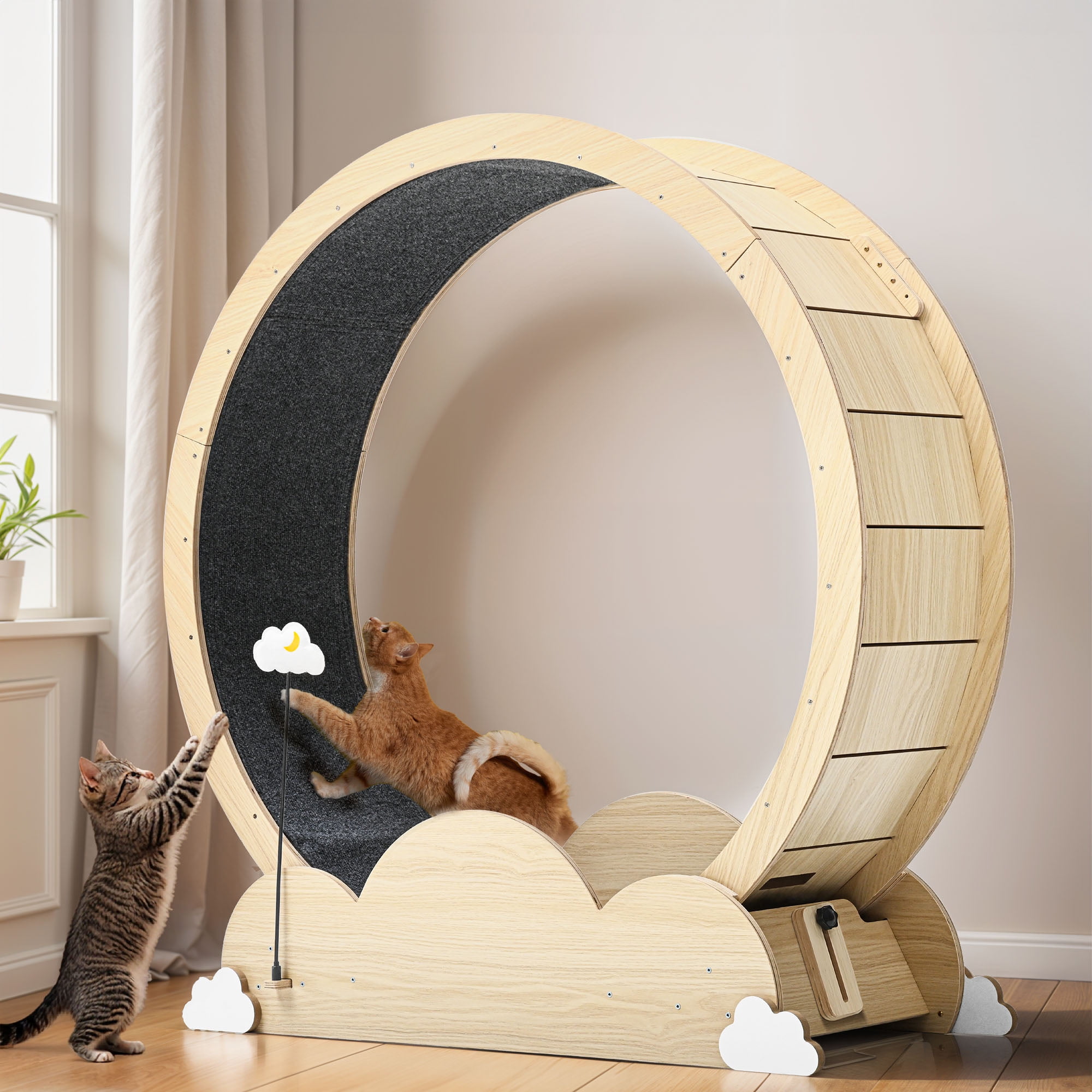 ModFusion Large Cat Running Wheel with Sturdy Base and Silent Roller ...
